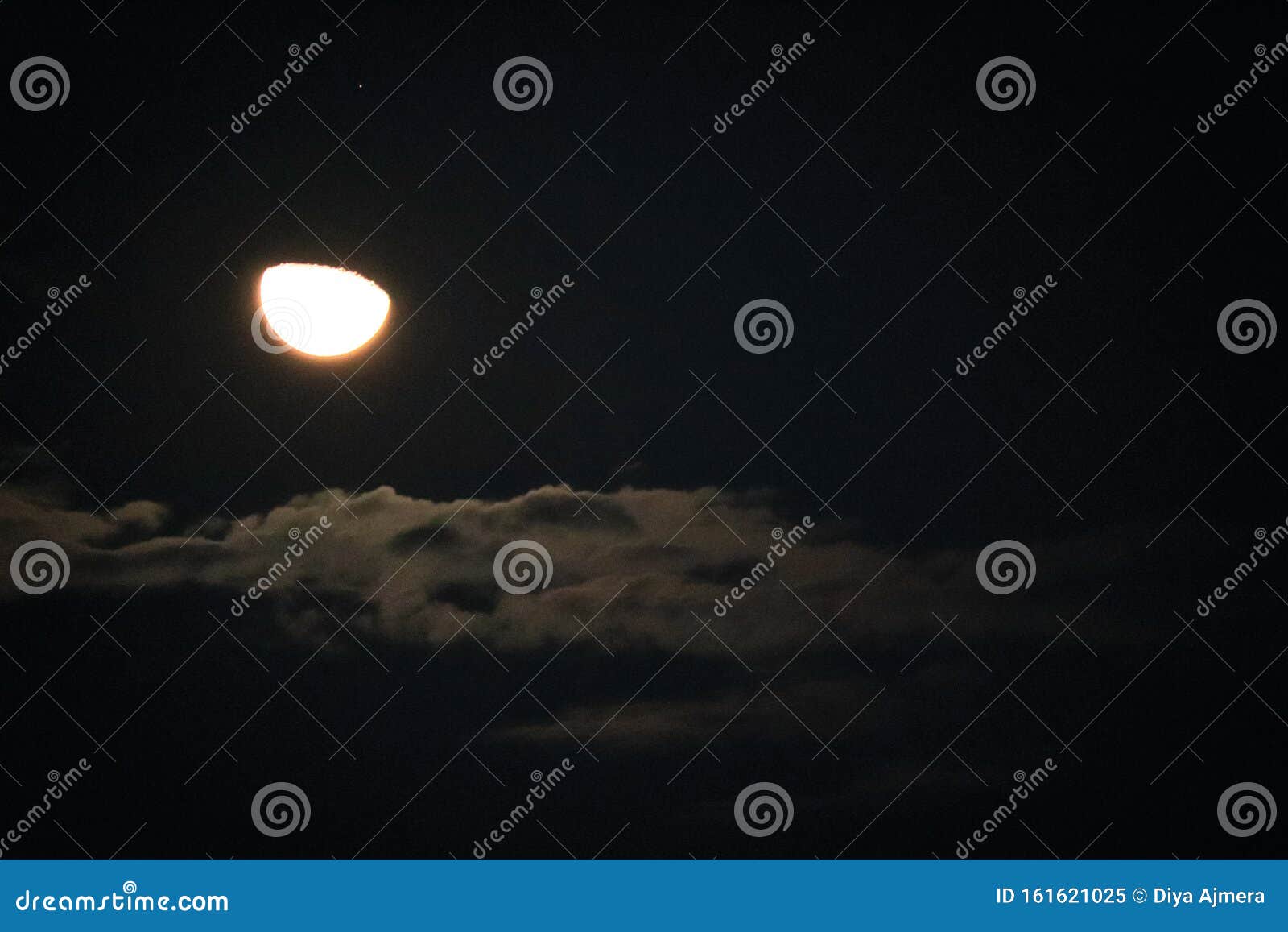 Moon shining in the sky stock image. Image of clouds - 161621025