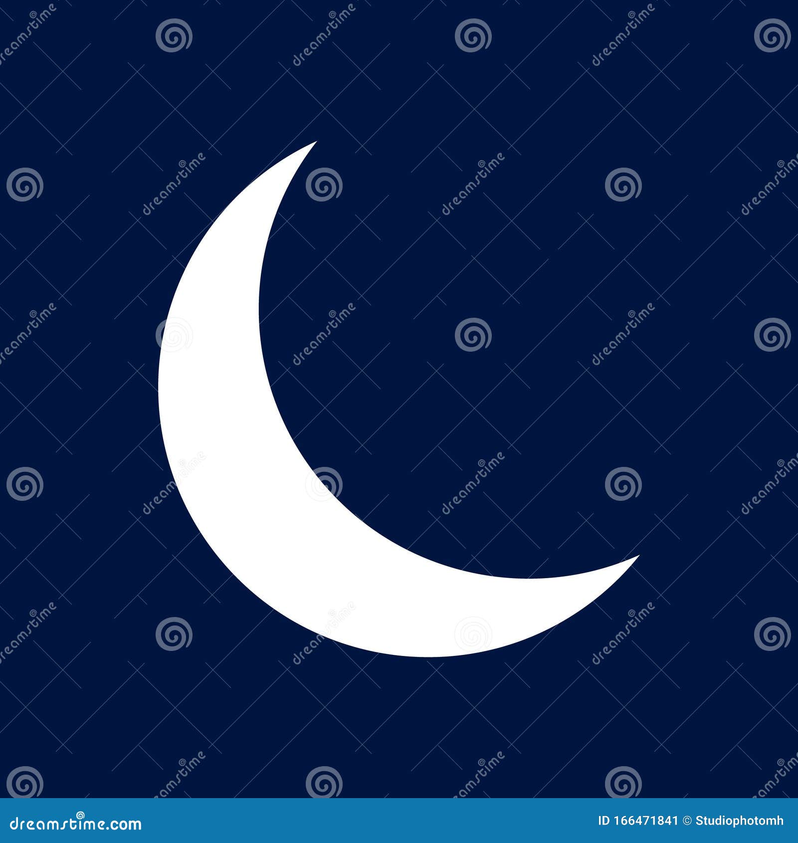 Moon Simple Vector Modern Icon Design Illustration Stock Vector ...
