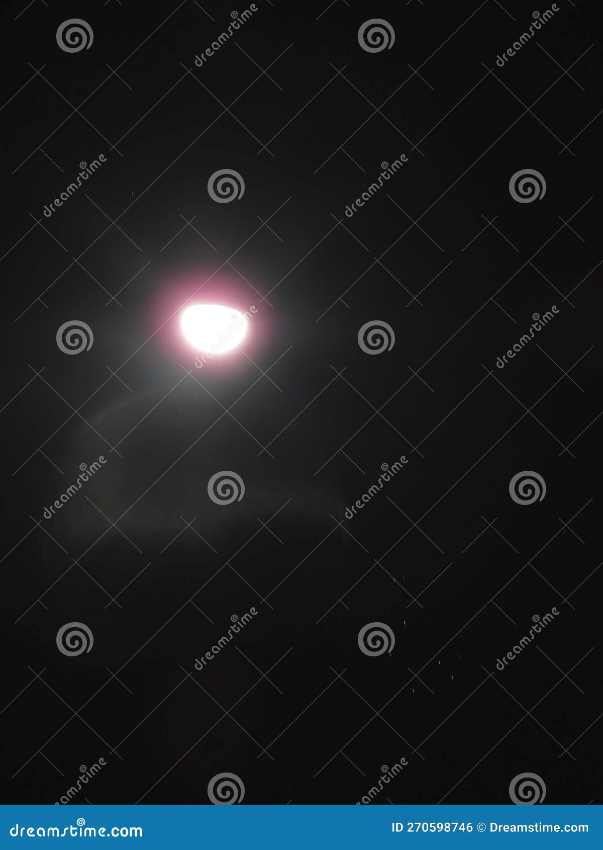Moon and 7 Sisters Constellation Stock Photo - Image of ...