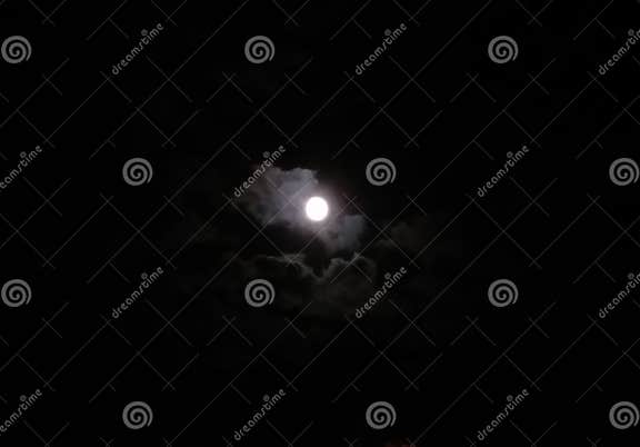 Moon stock image. Image of dark, light, moon, clouds - 131296061