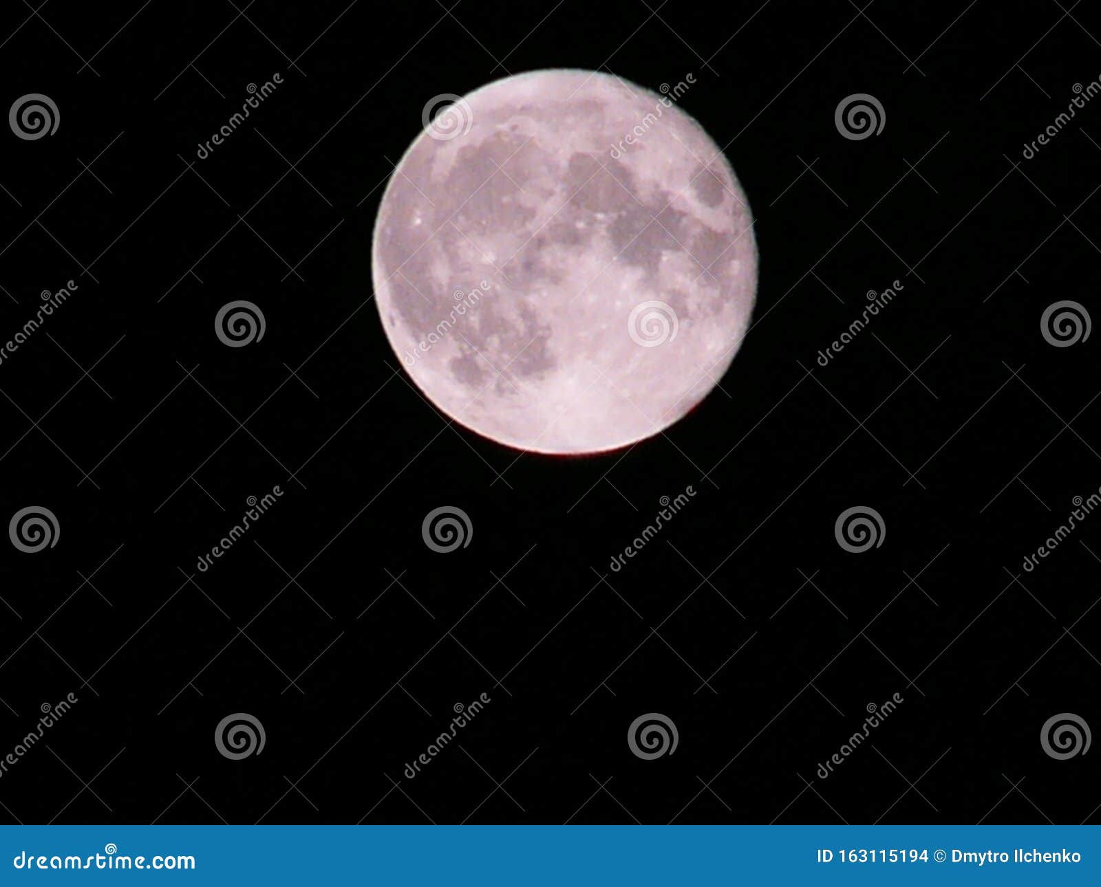 Only Moon in the Sky without Stars Stock Photo - Image of crater ...