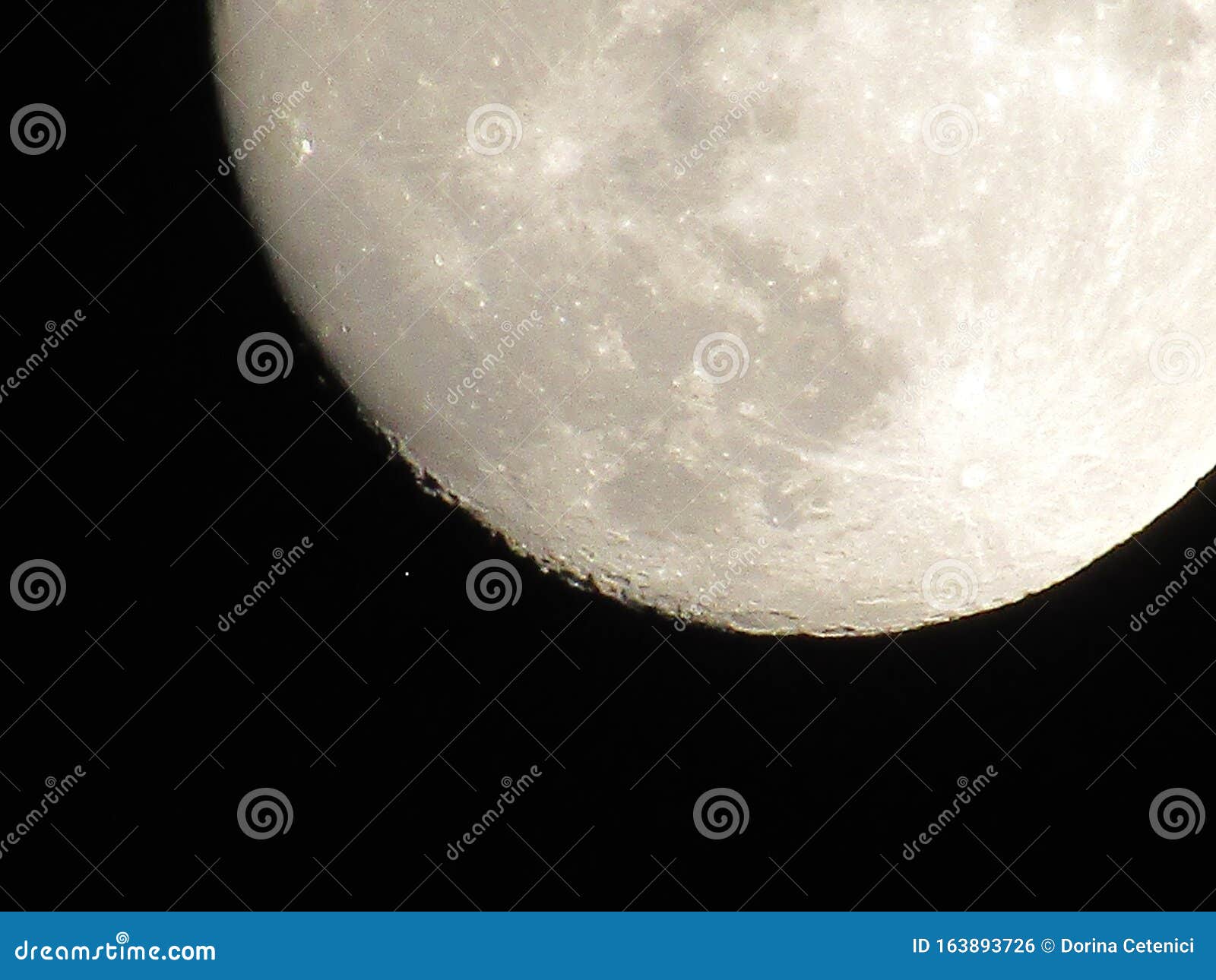 Moon and Star. Part of Full Moon and a Star Stock Photo - Image of ...