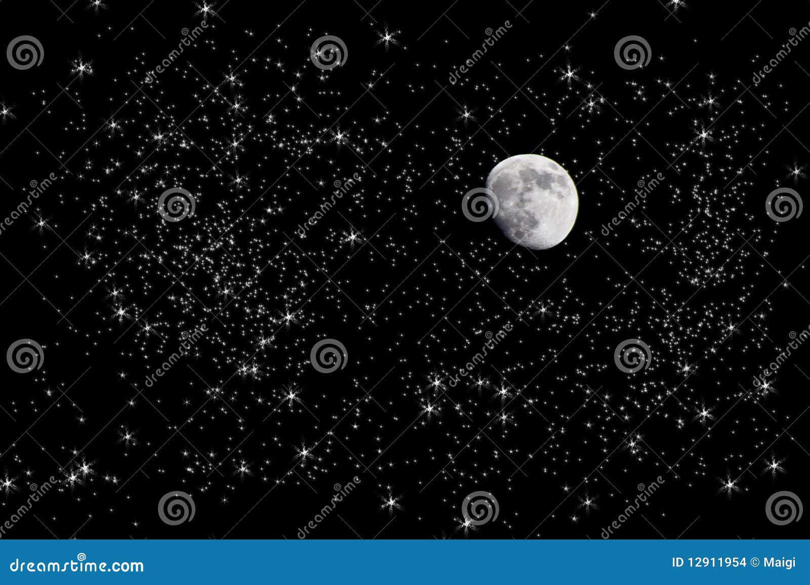 19,298 Starry Night Moon Stock Photos - Free & Royalty-Free Stock ...
