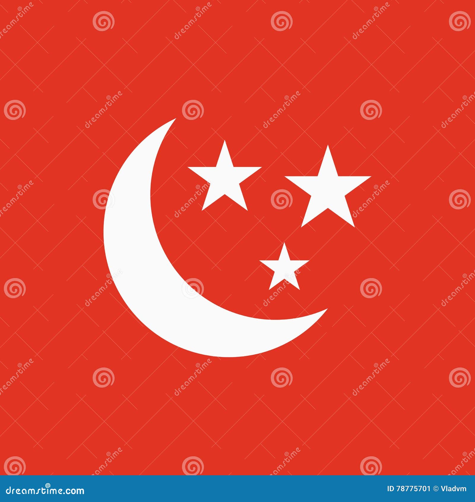 The Moon and Stars Icon. Night, Sleep Symbol Stock Vector ...