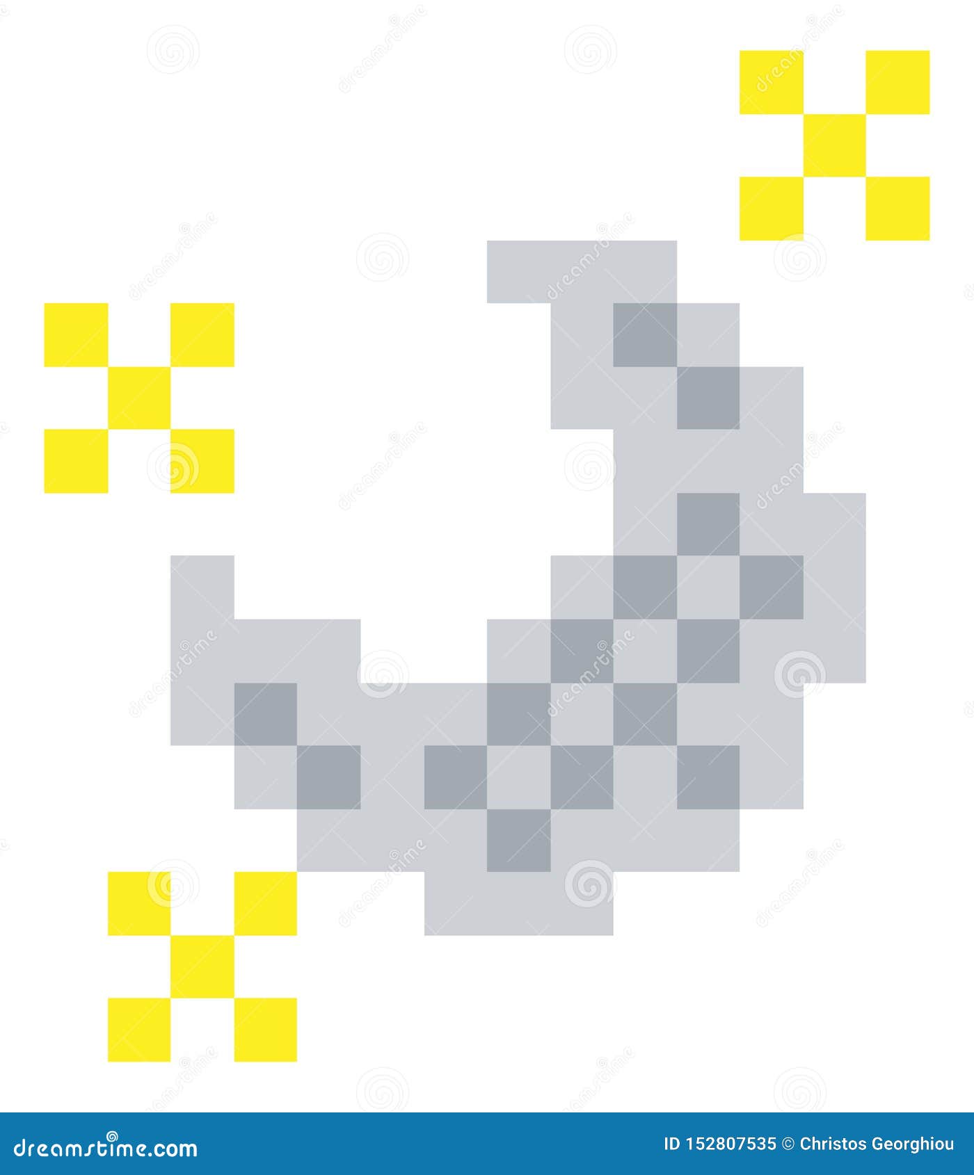 Moon Pixel Art Vector Illustration | CartoonDealer.com #255460254