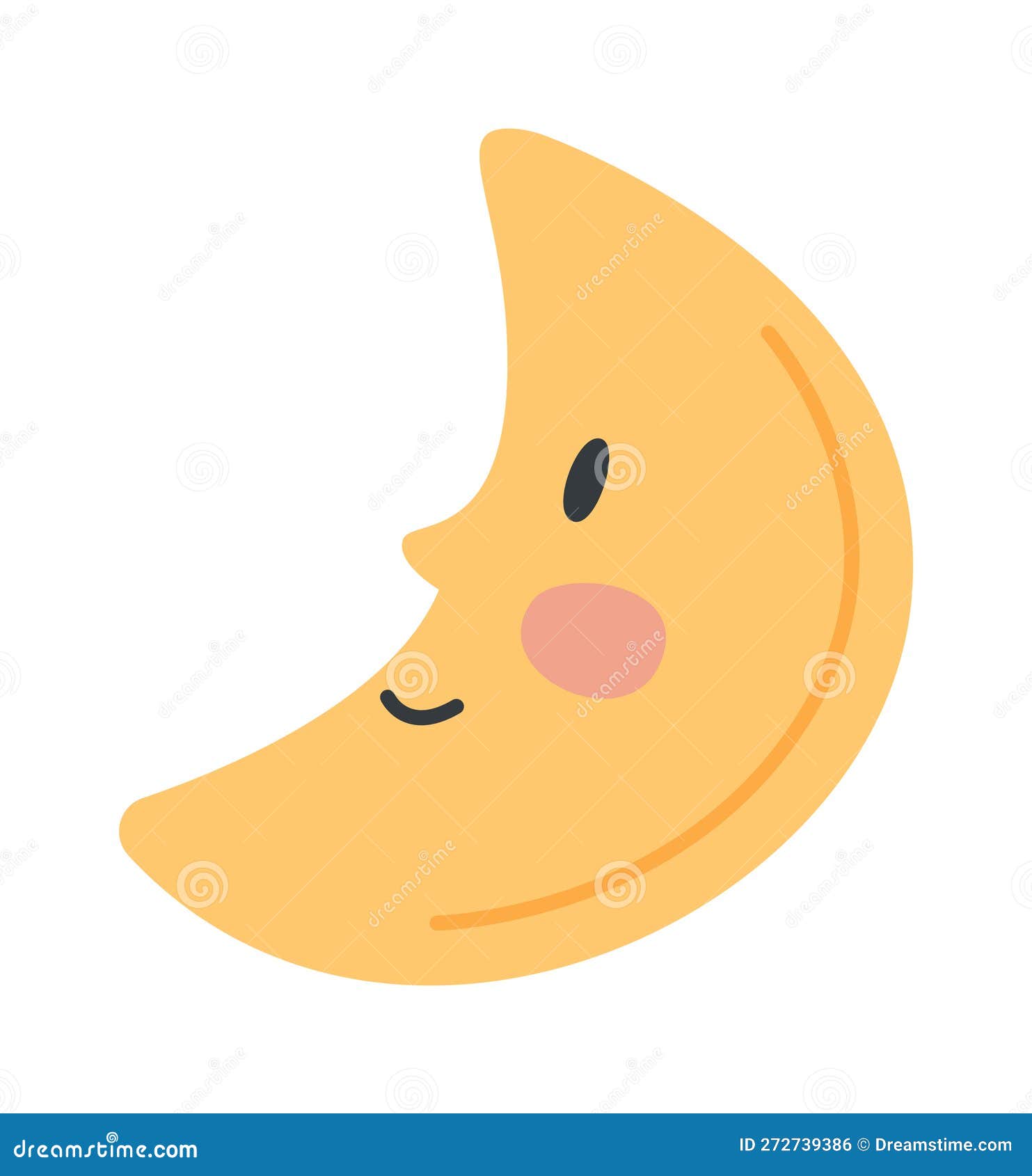 Moon stuffed toy stock vector. Illustration of childhood - 272739386