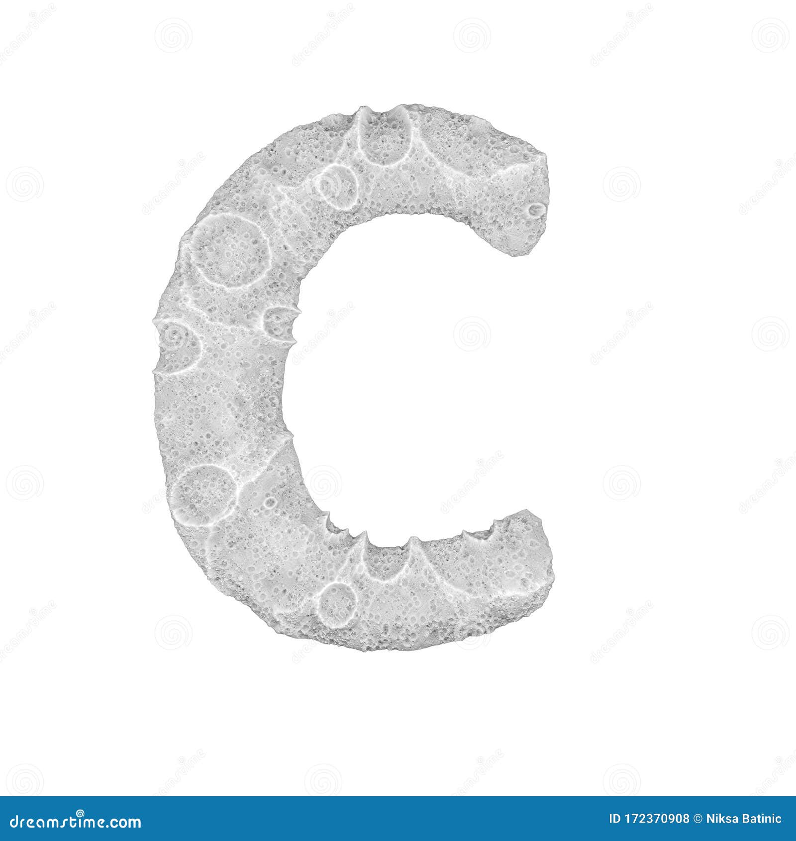 Moon stylized Letter C stock illustration. Illustration of isolated ...