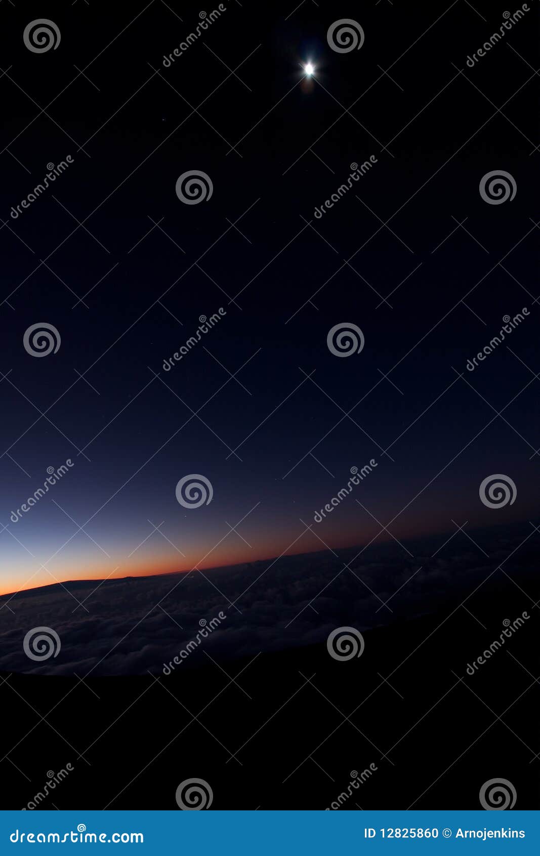 Moon and sunrise stock photo. Image of beauty, dormant - 12825860