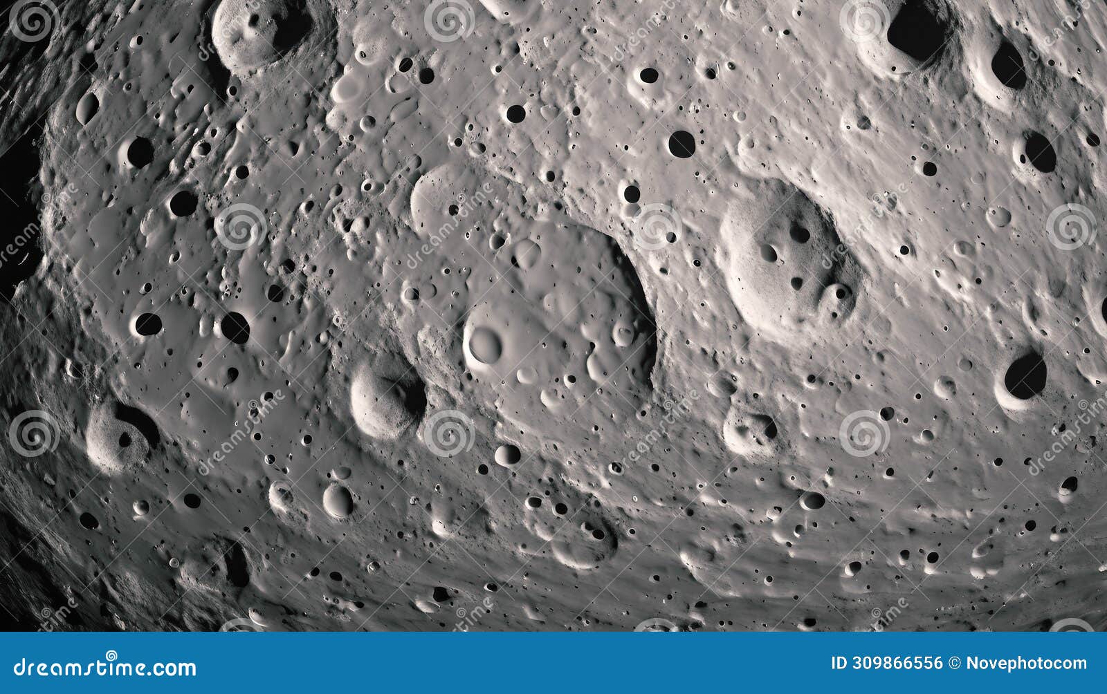 Moon Surface. Craters on the Lunar Ground Stock Illustration ...