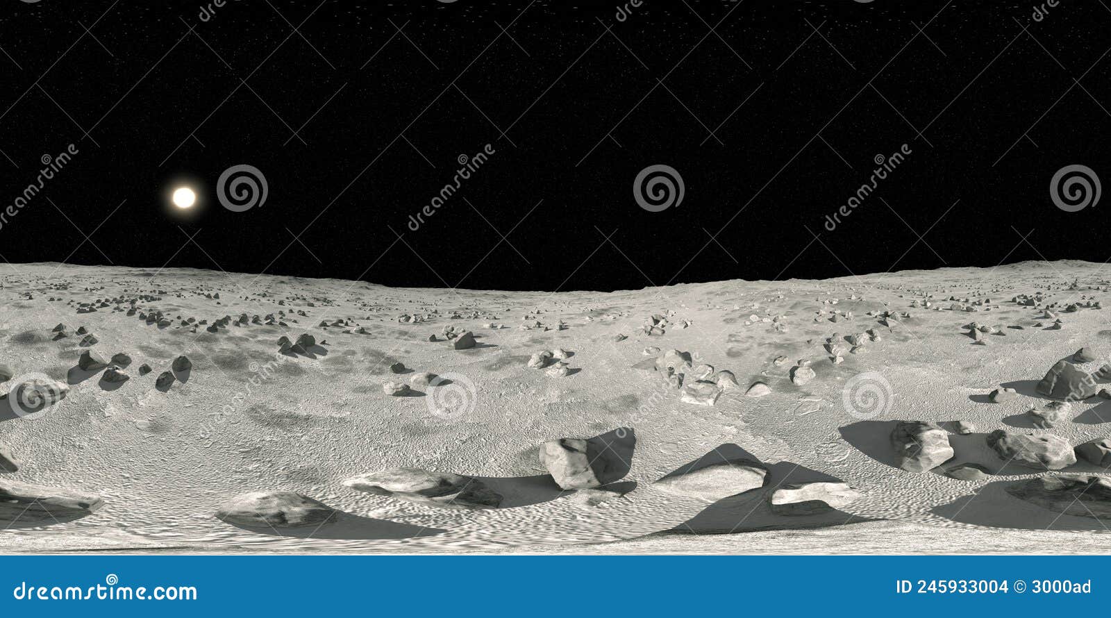 Moon Surface HDRI Environment Map Royalty-Free Illustration ...