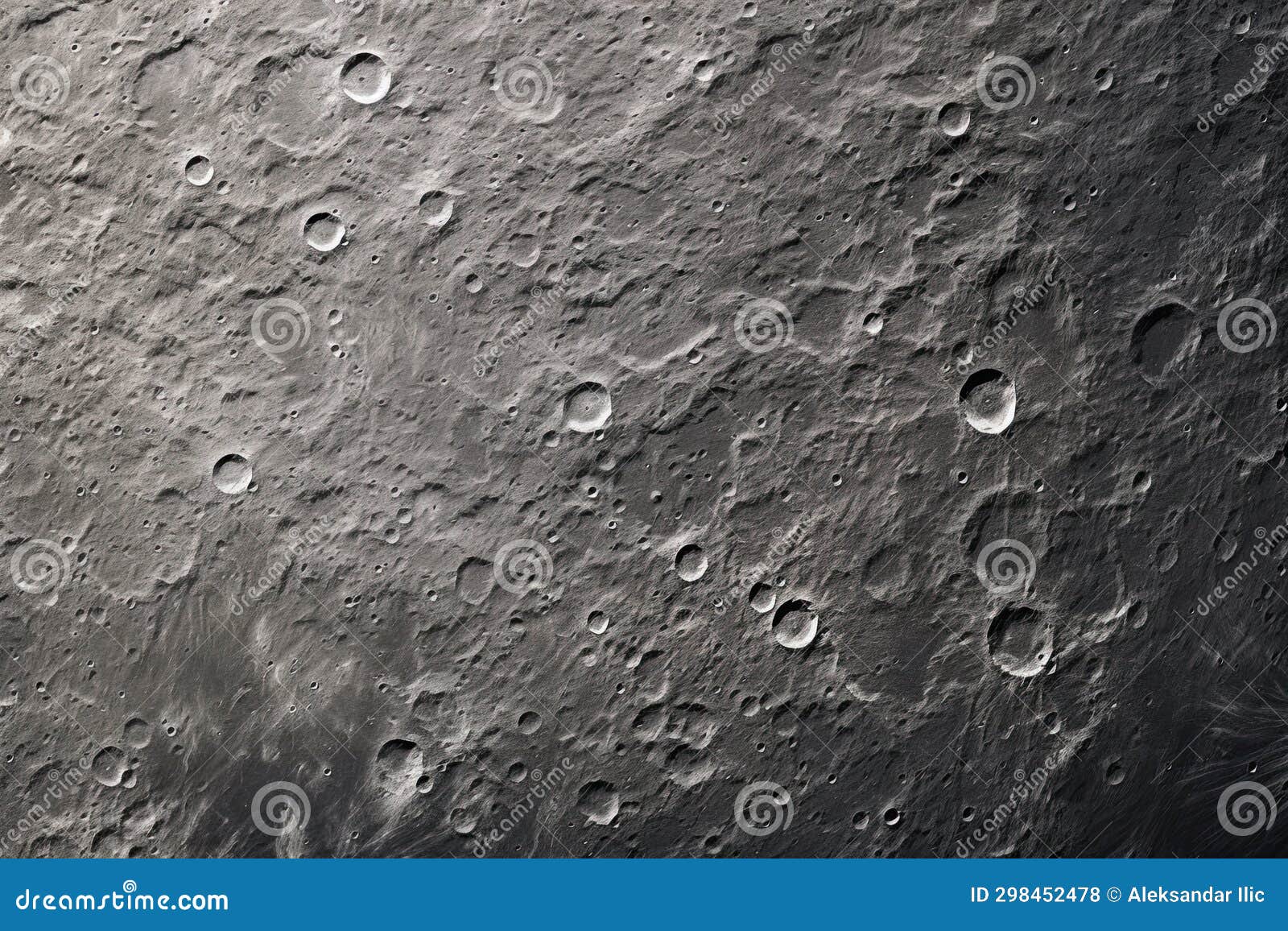 Moon Surface with Lunar Craters. Ai Generative Stock Photo - Image of ...