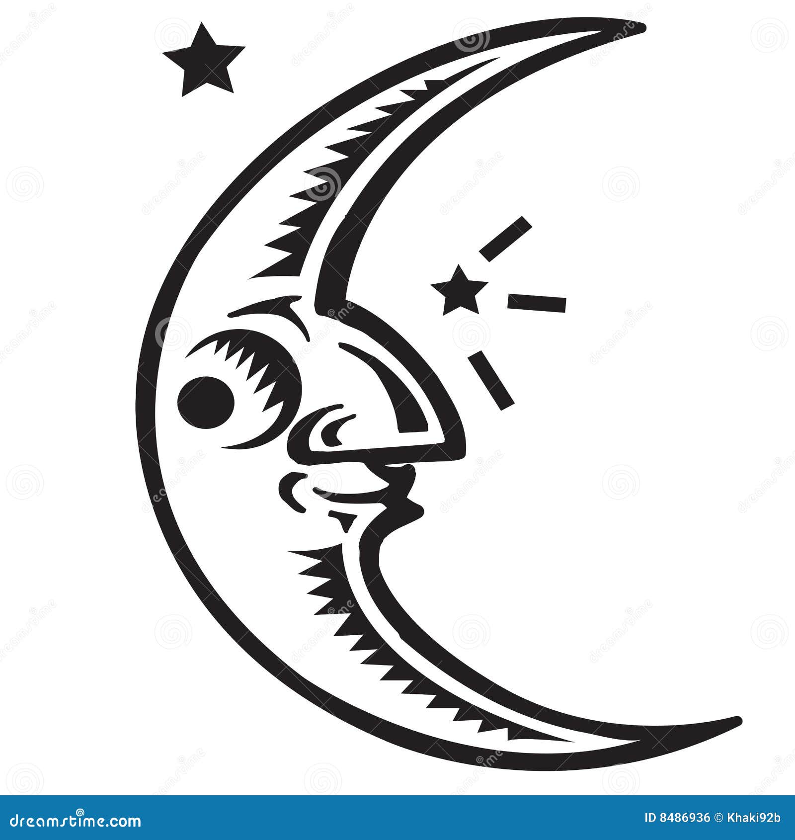 Moon Symbol stock illustration. Image of graphics, twinkle - 8486936