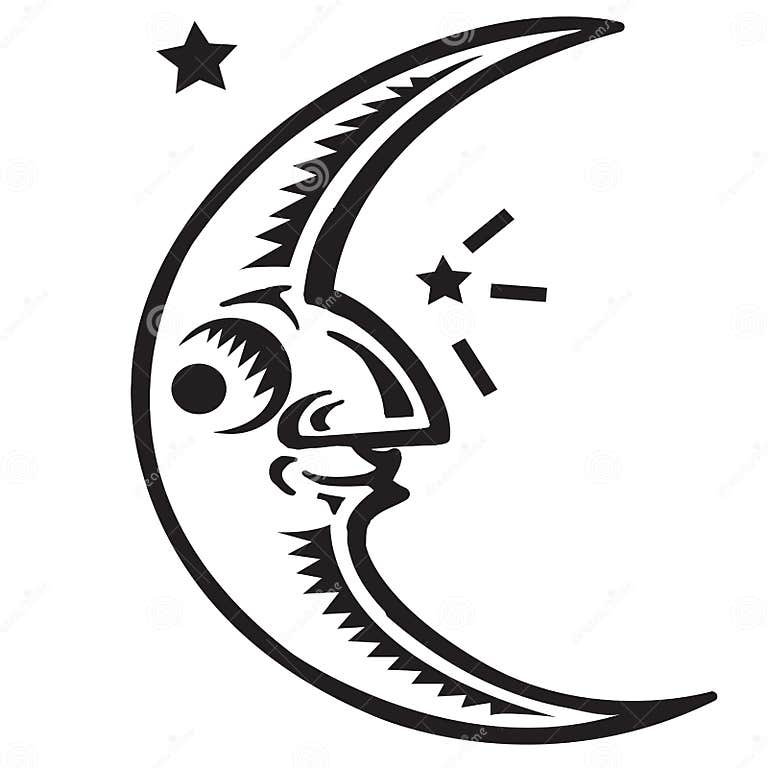 Moon Symbol stock illustration. Illustration of graphic - 8486936