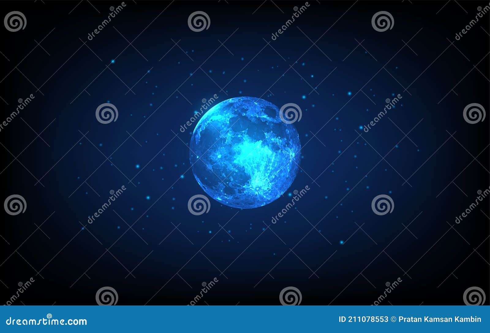 The Moon, Technology Vector, Abstract Space Vector Background Stock ...