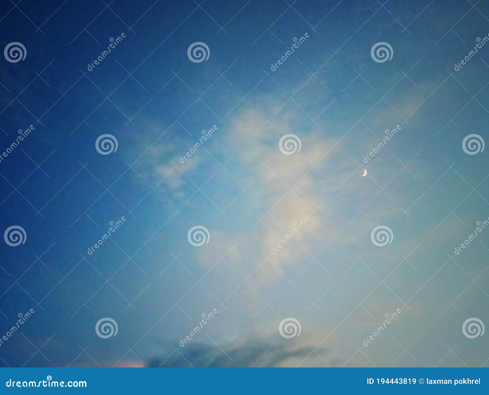 The moon. stock image. Image of tiny, natural, angle - 194443819