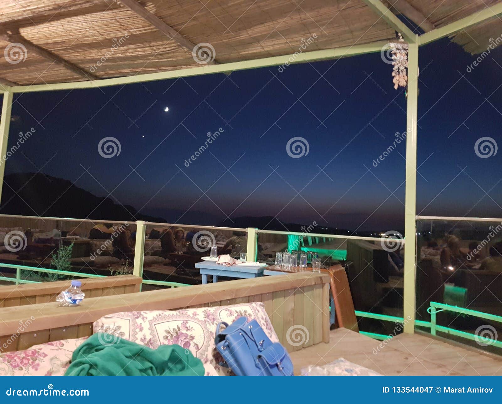 Moon venus from balcony stock image. Image of moon, balcony - 133544047