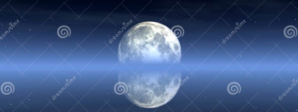 Moon View 2 stock illustration. Illustration of colour - 613702