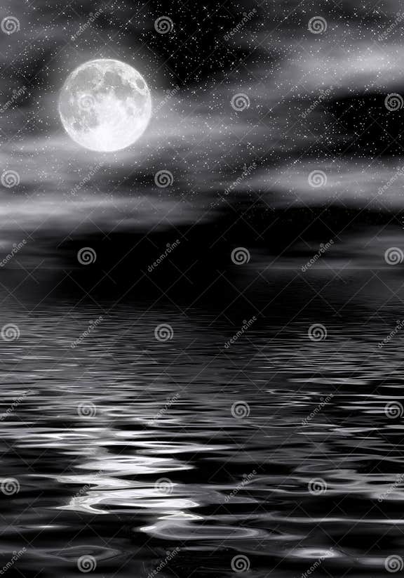 Moon on water stock photo. Image of sweet, stunning, atmosphere - 4705224