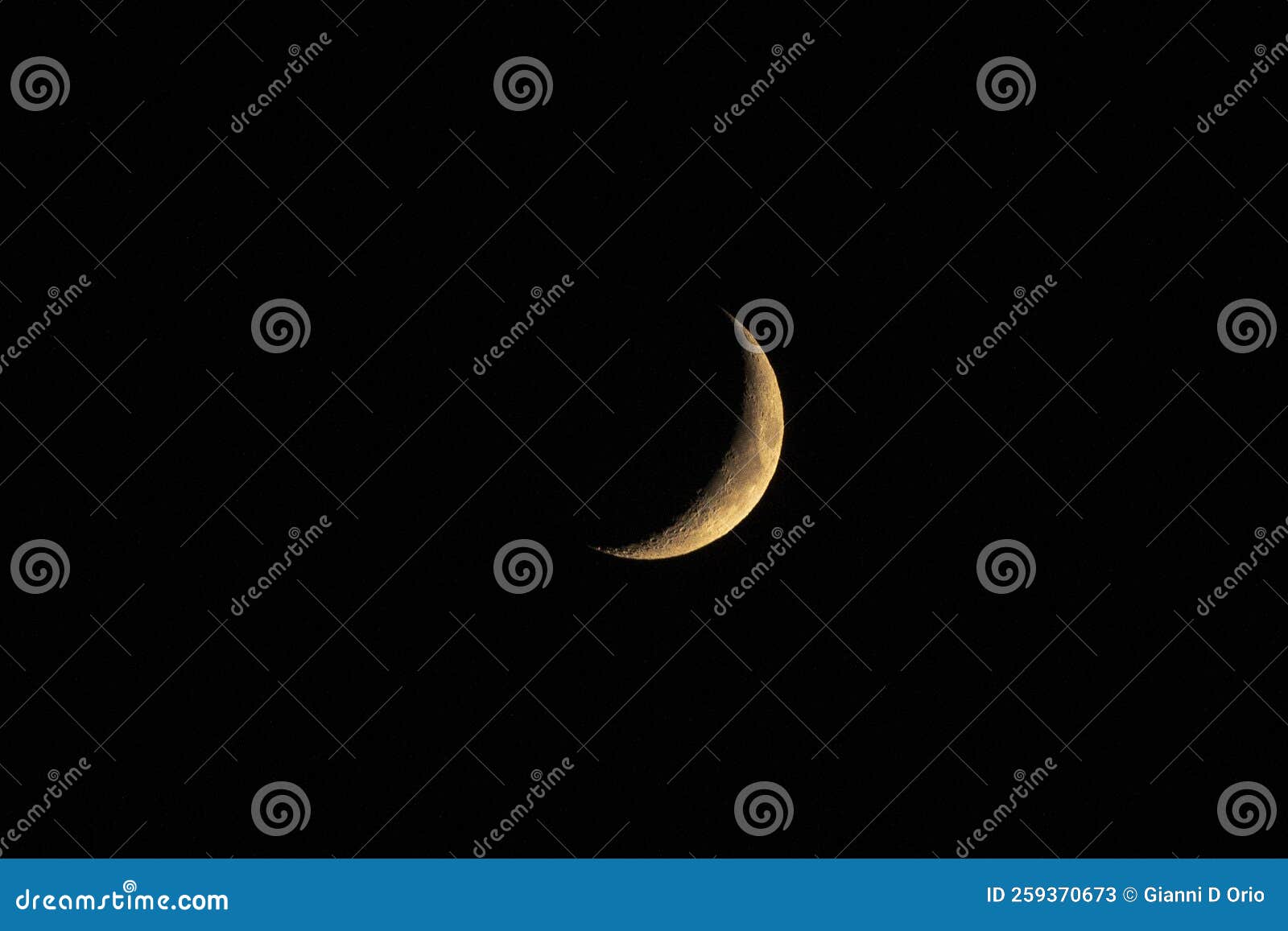 Moon Wedge in the Night Sky Stock Image - Image of nocturnal ...
