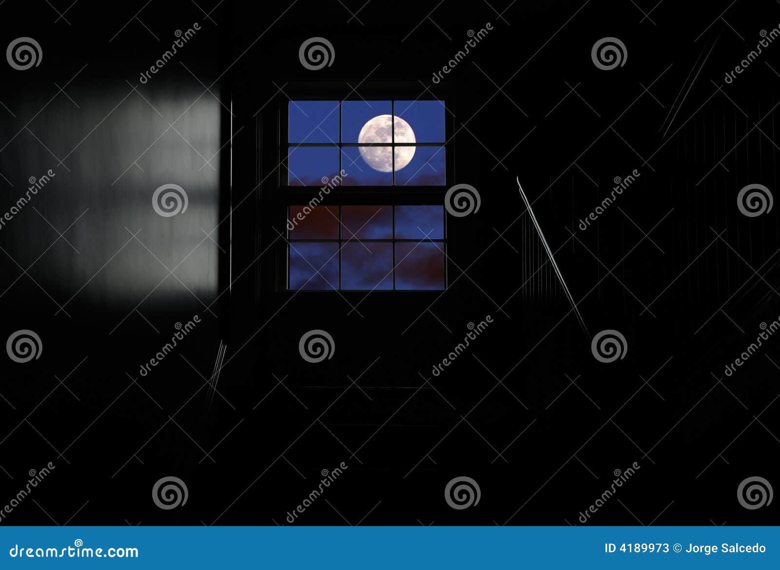 Moon in the window stock image. Image of dreams, outdoor - 4189973