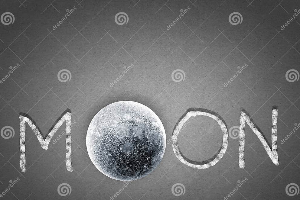 Moon word stock illustration. Illustration of text, word - 56920733