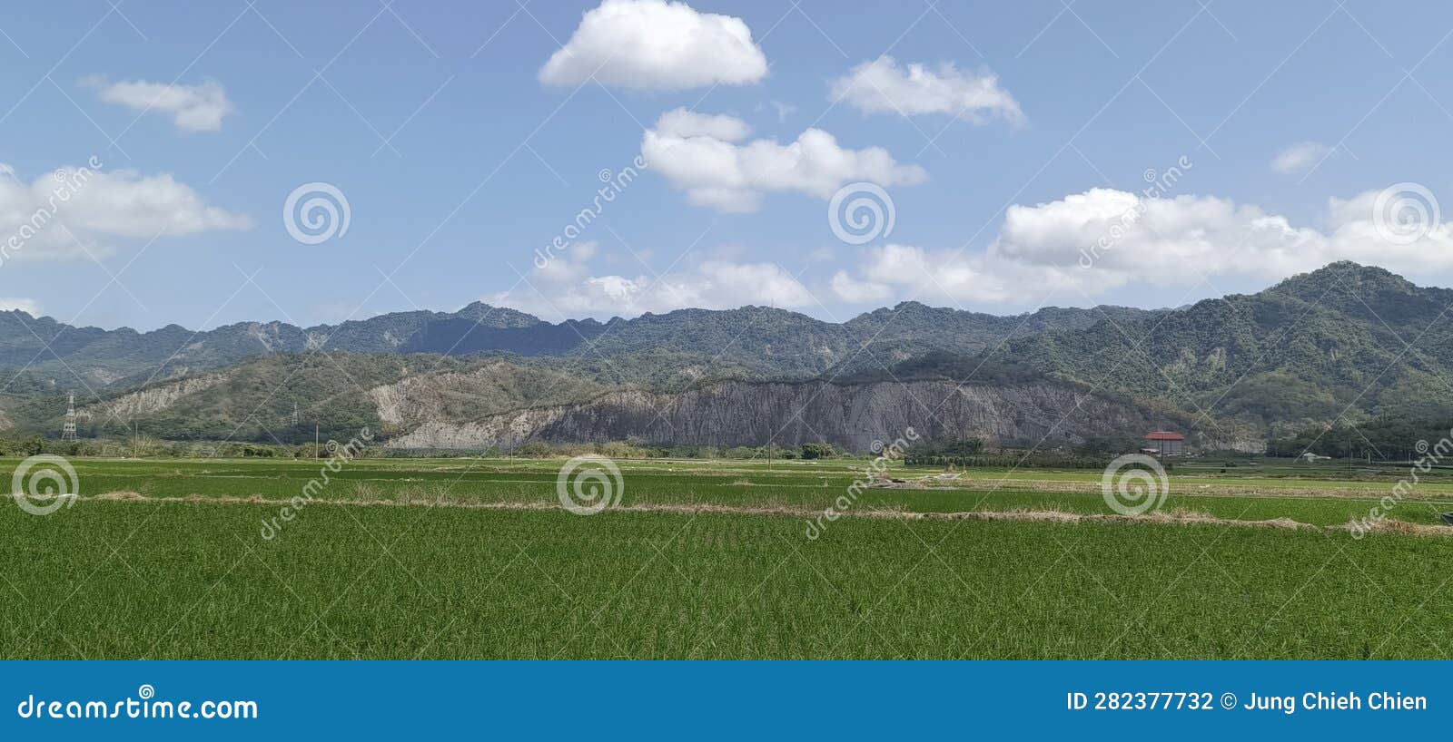 Moon World and Rice Fields stock photo. Image of meadow - 282377732