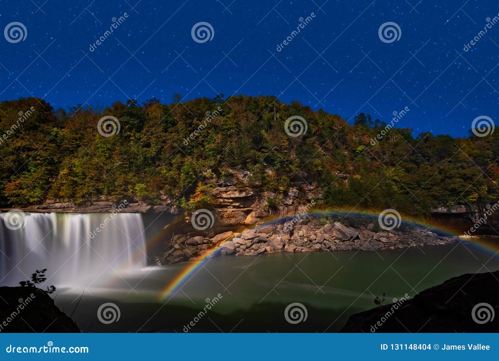 Moonbow at Cumberland Falls Stock Photo - Image of cumberland, boone ...