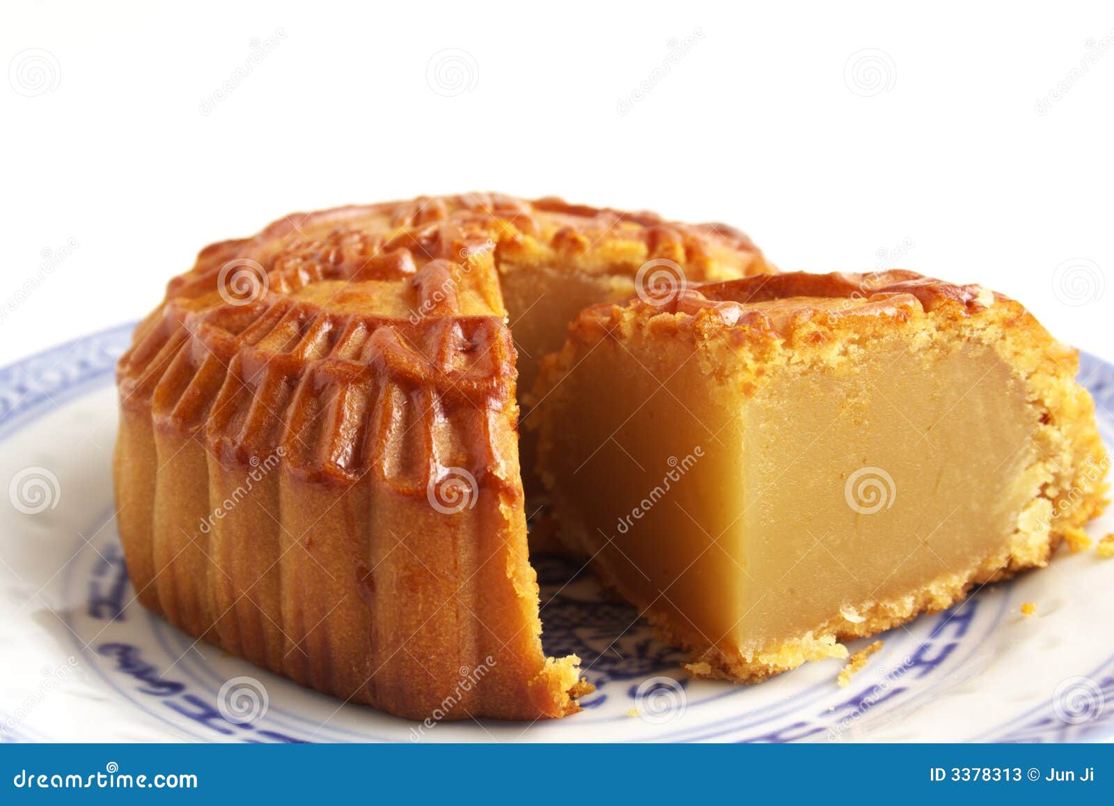 Mooncake stock image. Image of white, yellow, slice, sweet - 3378313