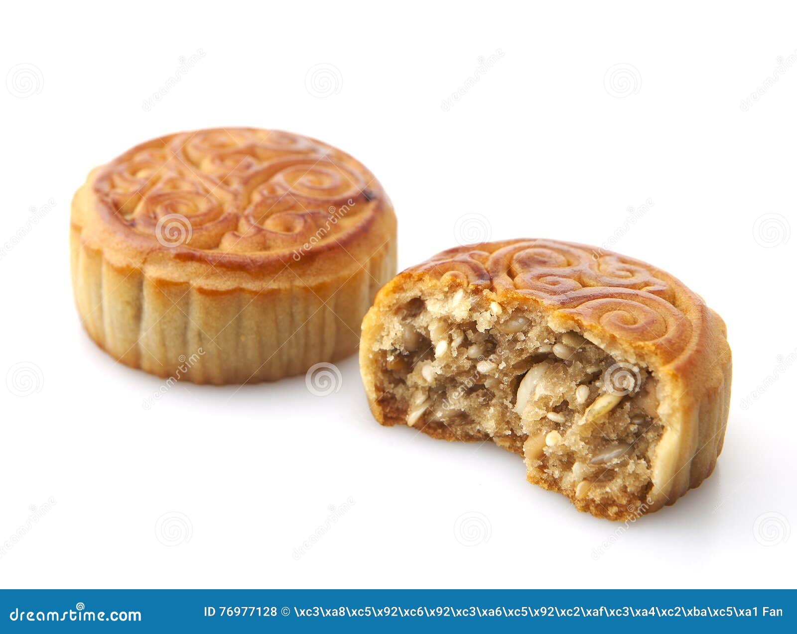 Mooncake stock photo. Image of china, pattern, autumn - 76977128