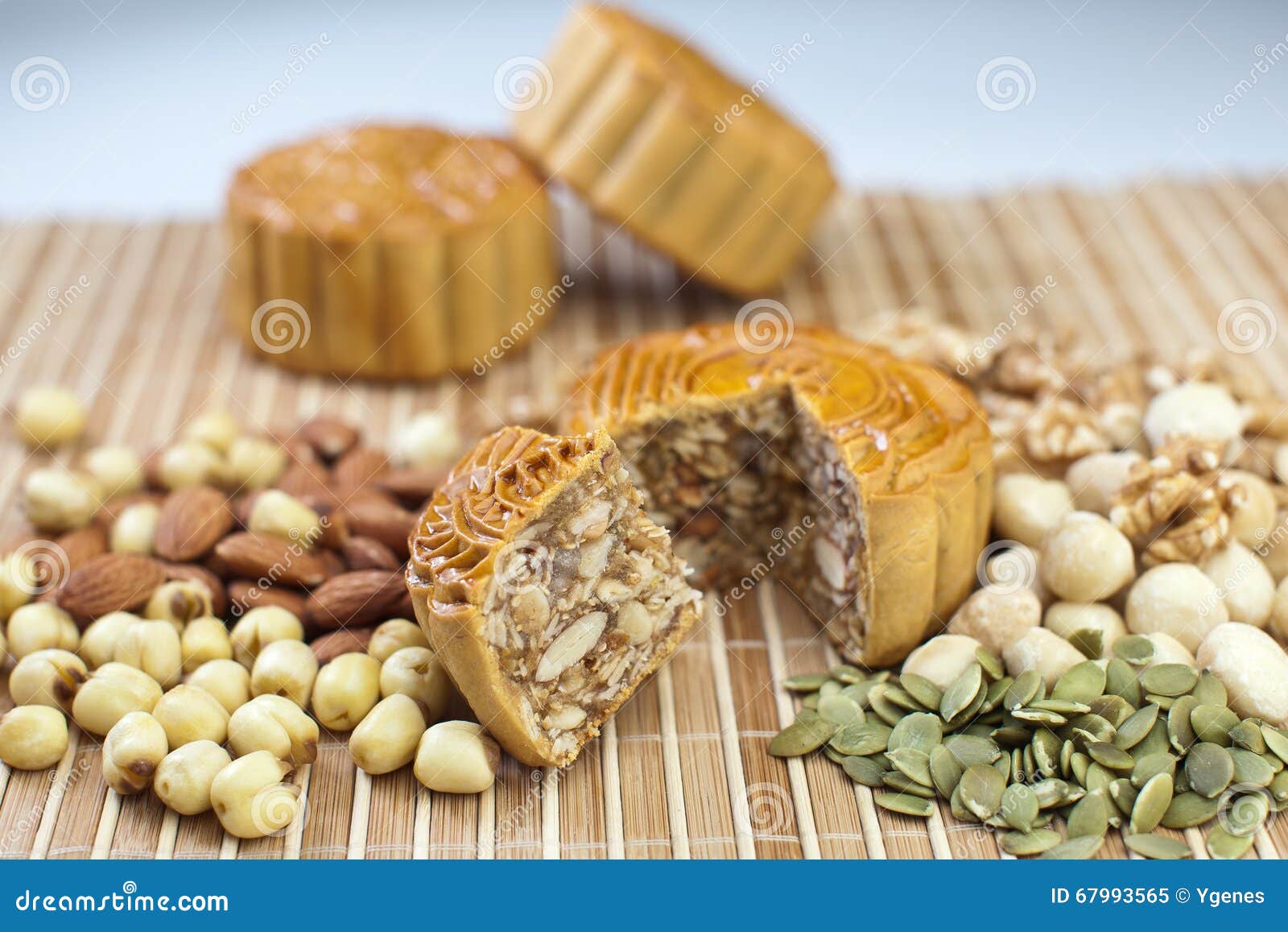Mooncake stock image. Image of flavored, isolated, white - 67993565