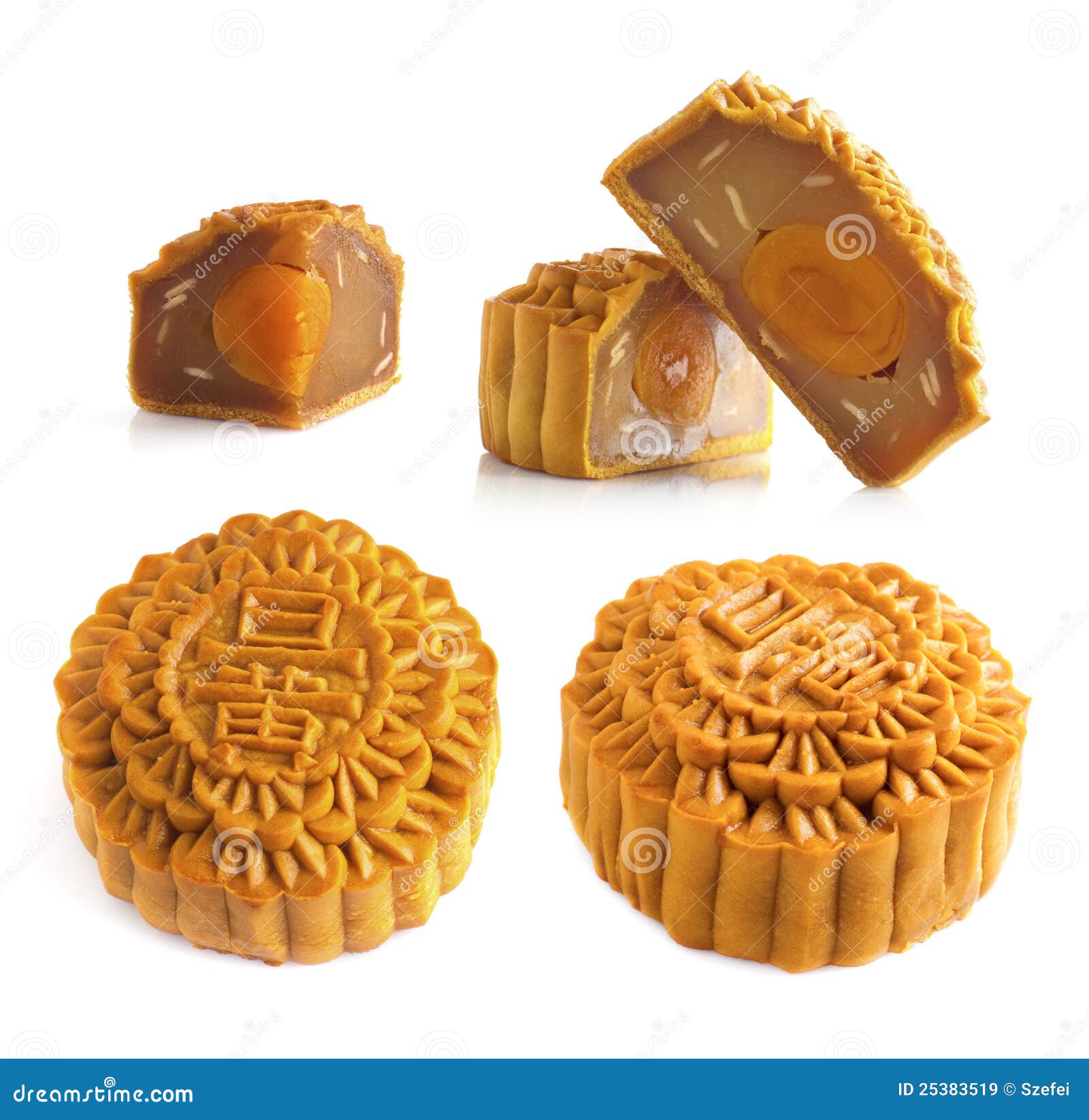 Mooncakes and ingredient stock image. Image of autumn - 25383519