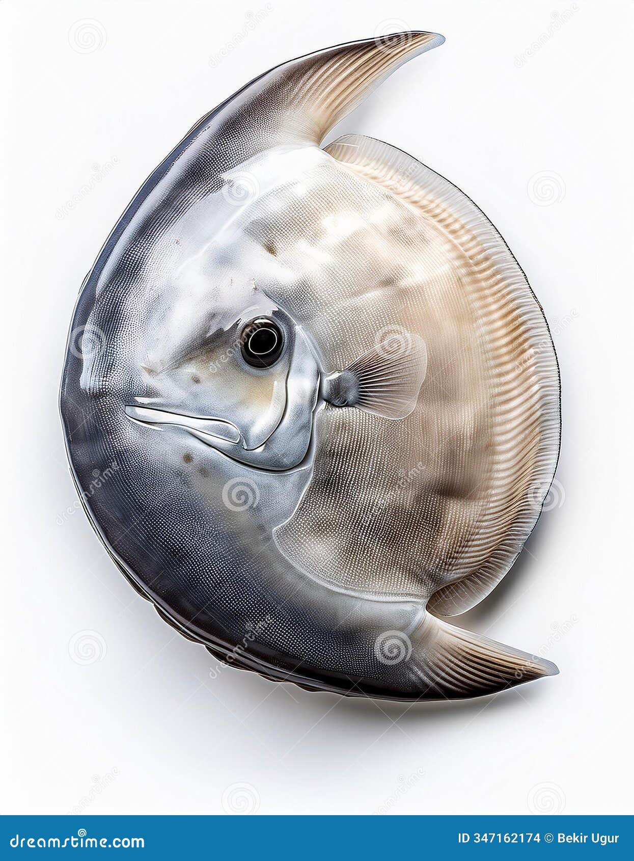 Moonfish, Isolated On A White Background Stock Photography | CartoonDealer.com #347162174