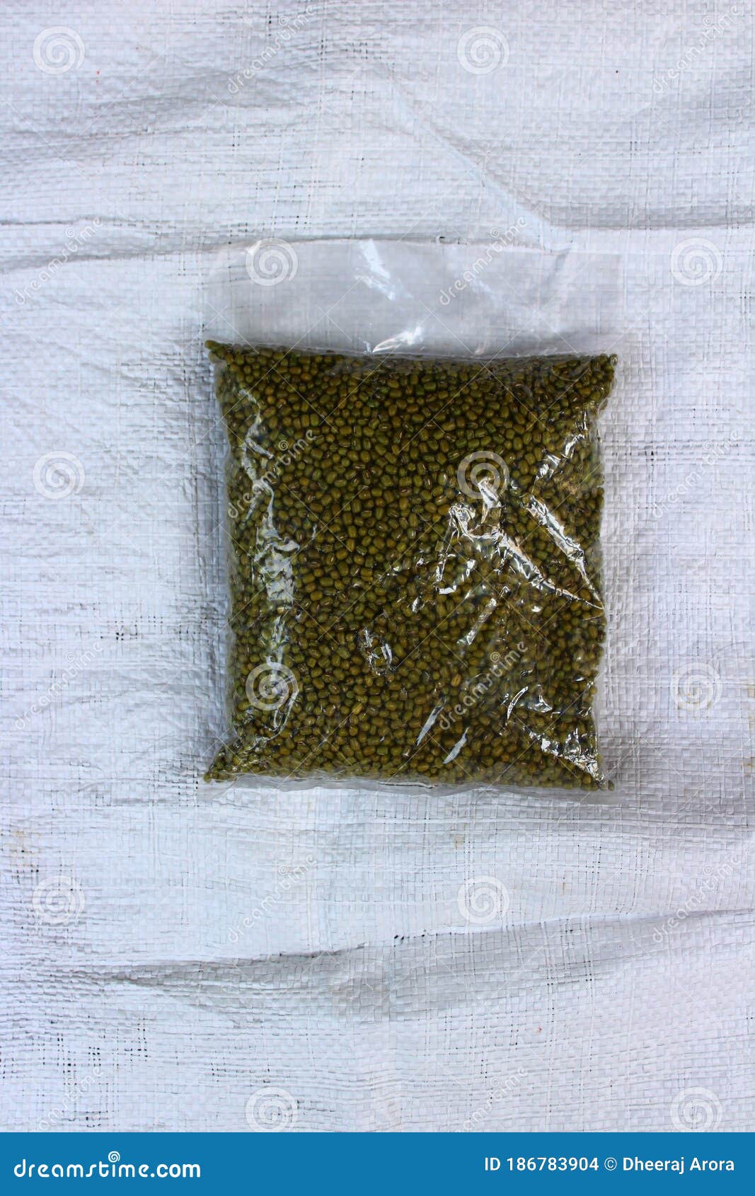 Moong Sabut Dal in Plastic Packet Stock Photo - Image of sabut, packet ...