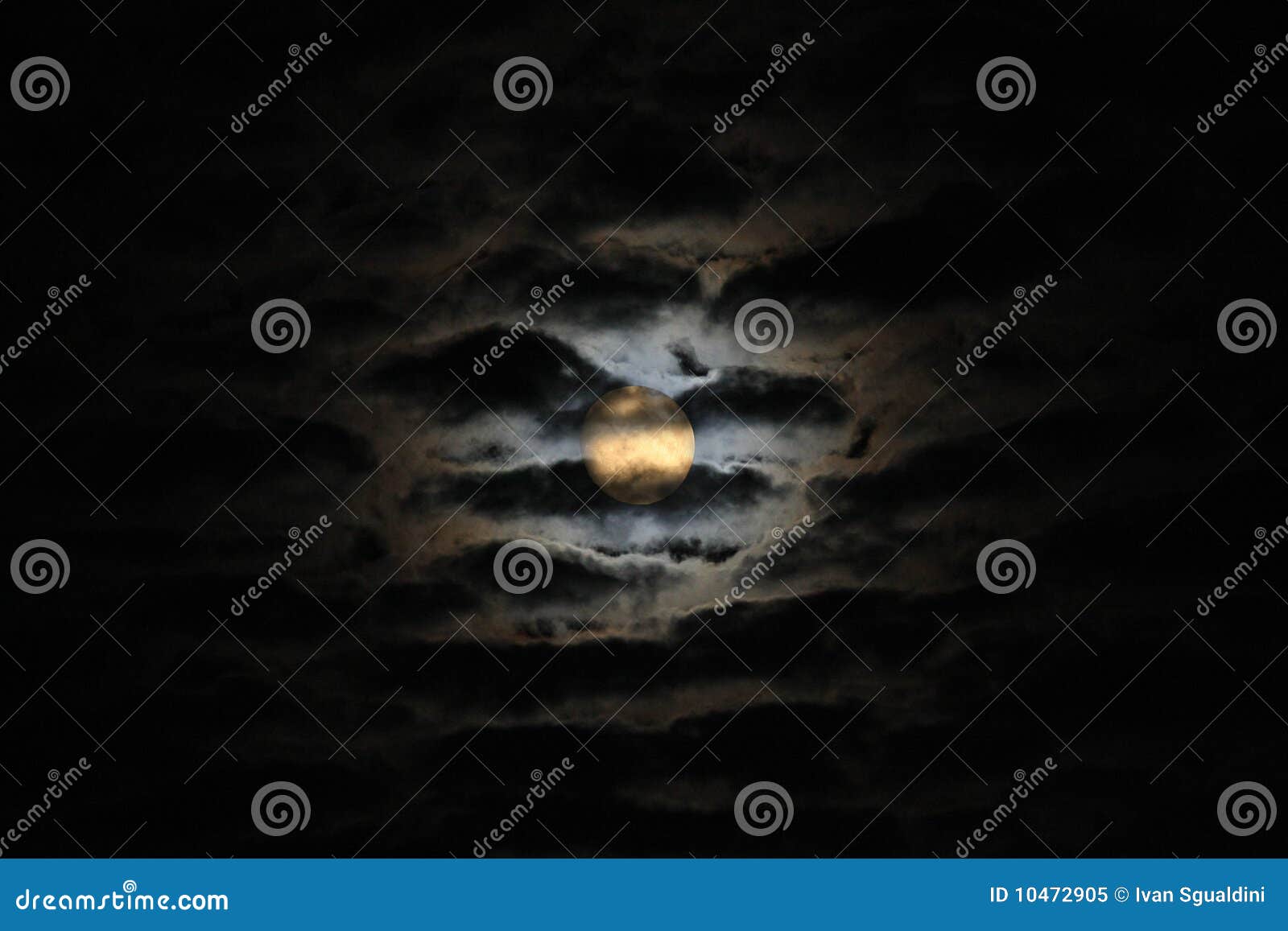 Moonlight among clouds stock image. Image of moon, scene - 10472905