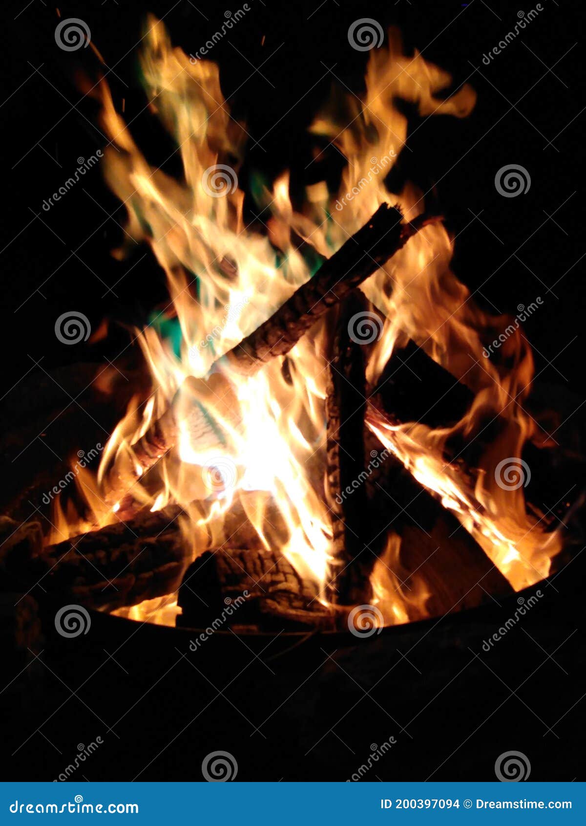 Moonlight fire stock photo. Image of unique, fire, light - 200397094