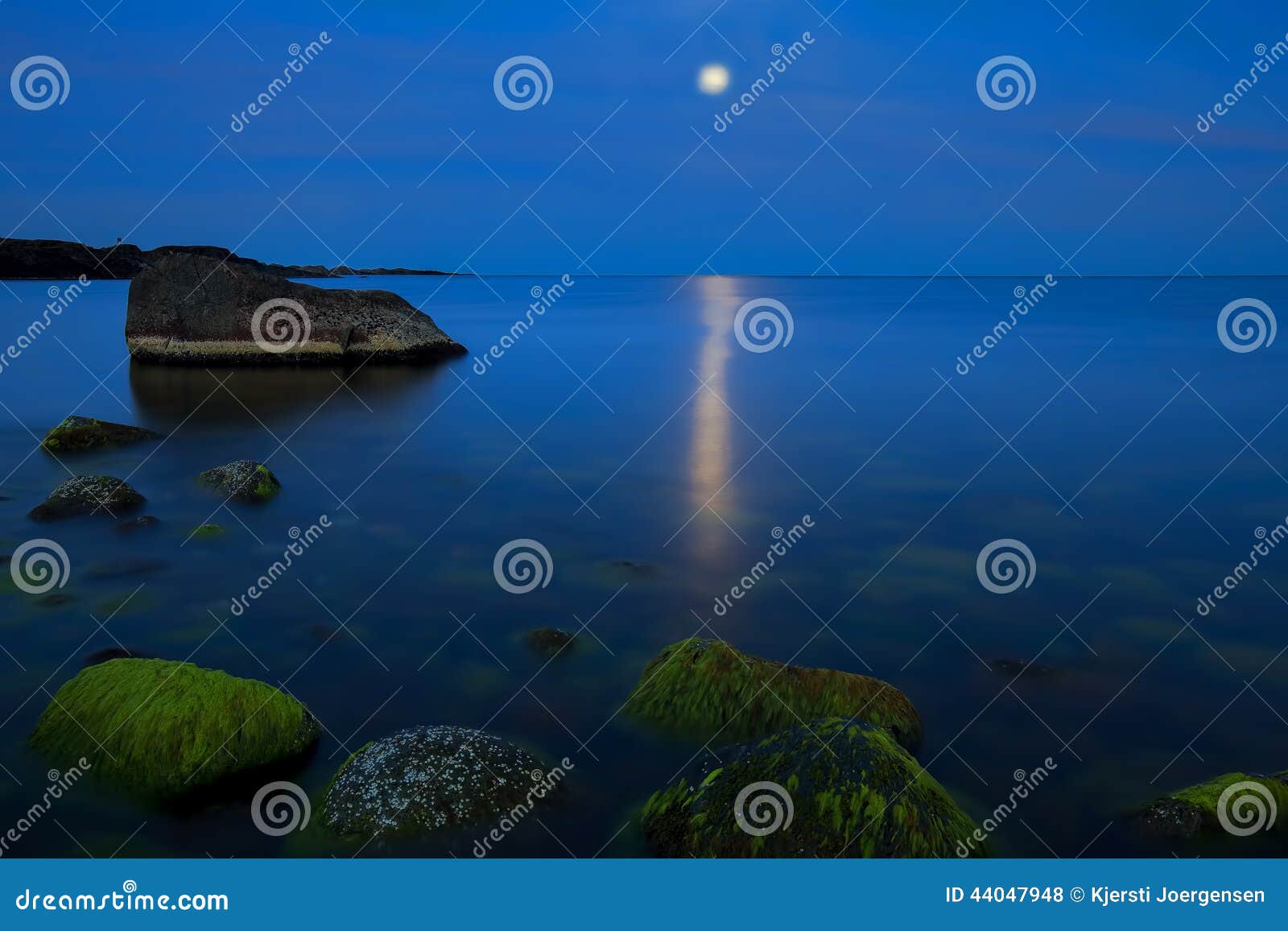 Moonlight at Moelen stock photo. Image of moon, dawn - 44047948