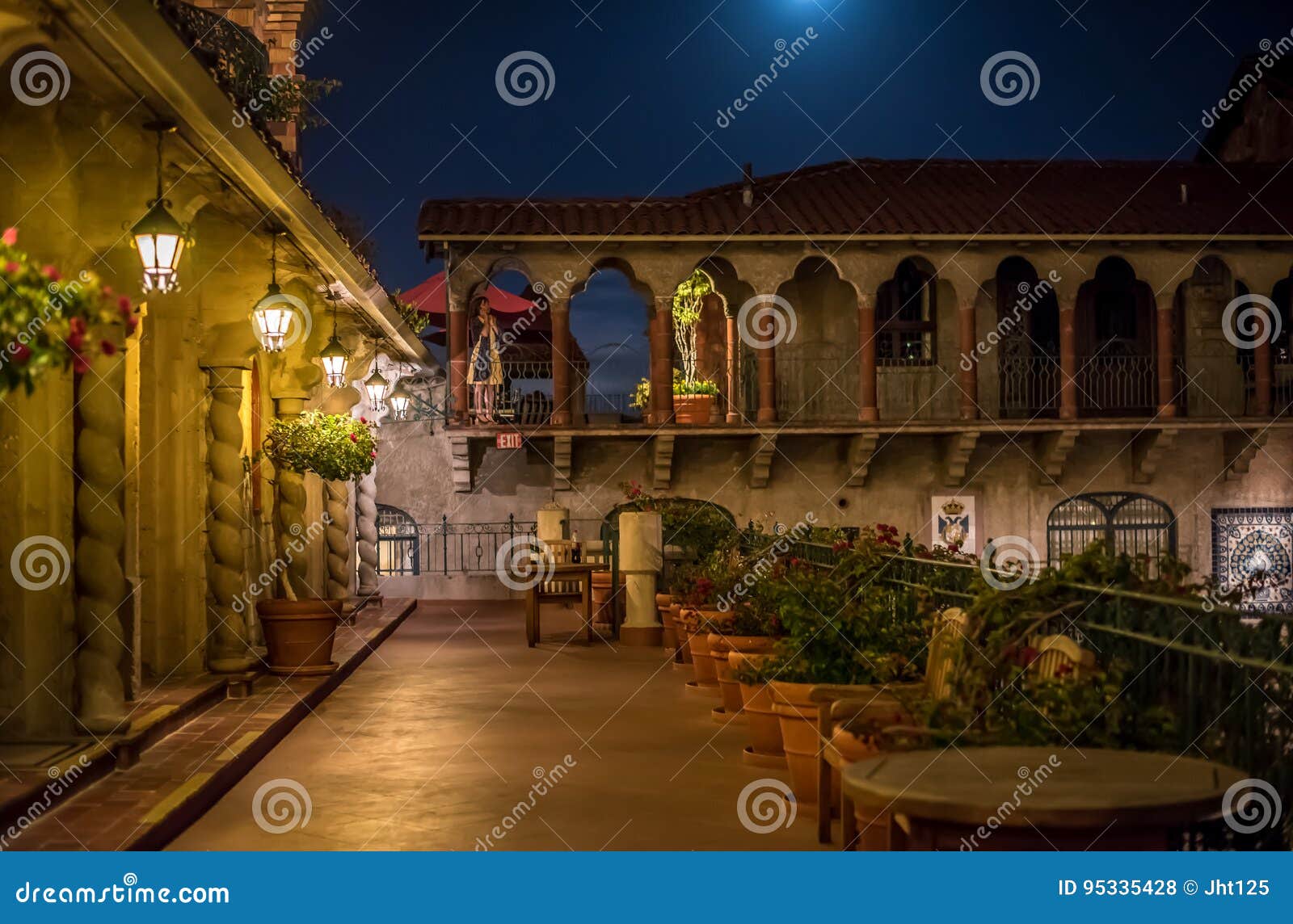 Moonlight Over Building Architecture Editorial Stock Photo - Image of ...