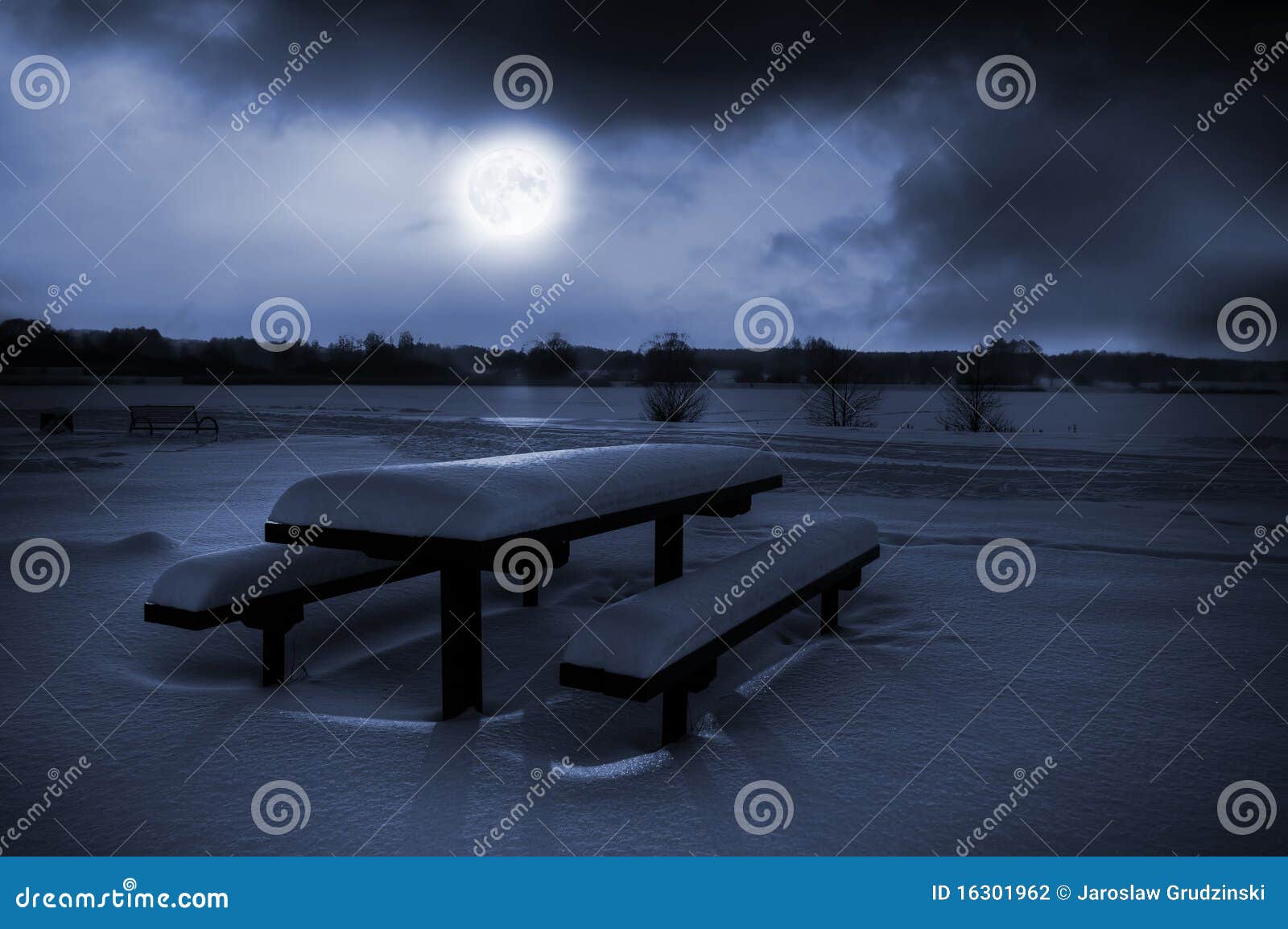 Moonlight picnic stock photo. Image of countryside, rural - 16301962