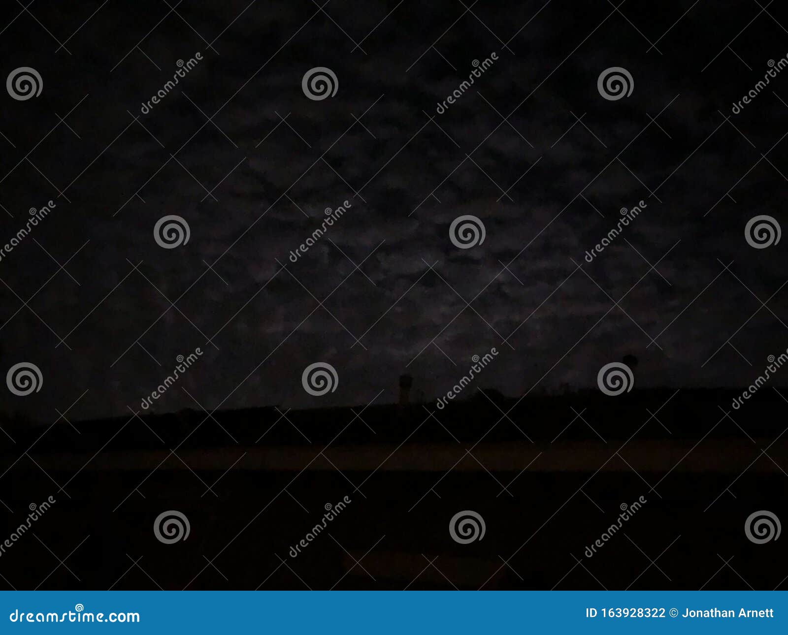 Moonlit Clouds, Dapple Effect Stock Photo - Image of glow, full: 163928322