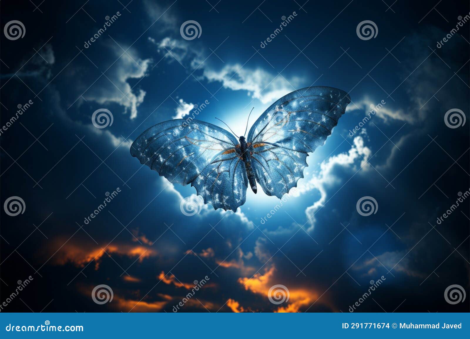 Moonlit Metamorphosis the World Changes Under the Full Moons Glow Stock ...