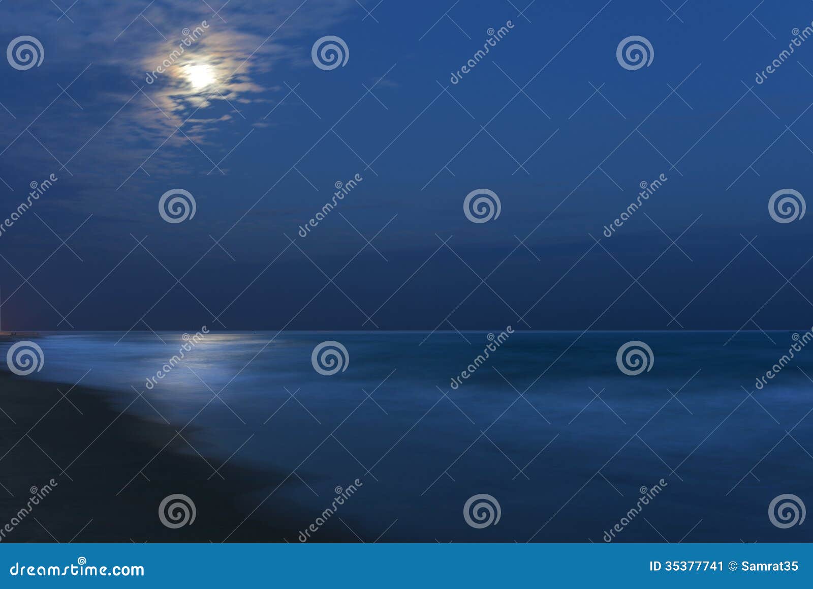 Moonlit Night stock image. Image of cold, nature, colour - 35377741