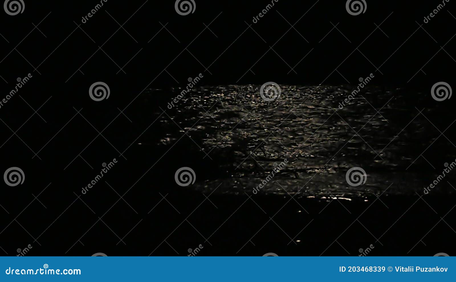 The Reflection Of The Moon In The Pond, Clear Night, Moonlight Royalty ...