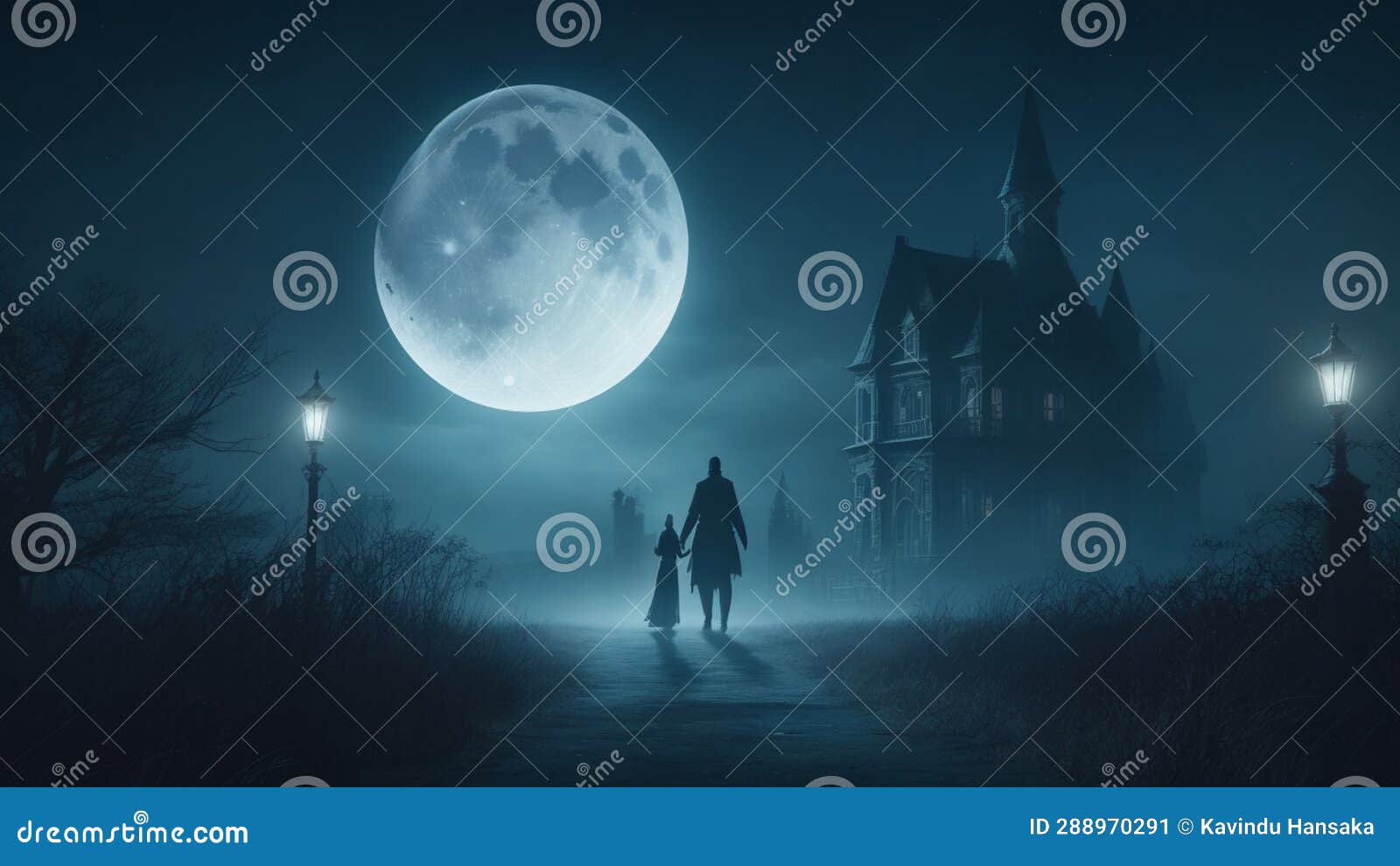 Moonlit Sky and Haunting Shadows Weave a Mysterious Tale Stock ... Moonlit Sky and Haunting Shadows Weave a Mysterious Tale Stock ...