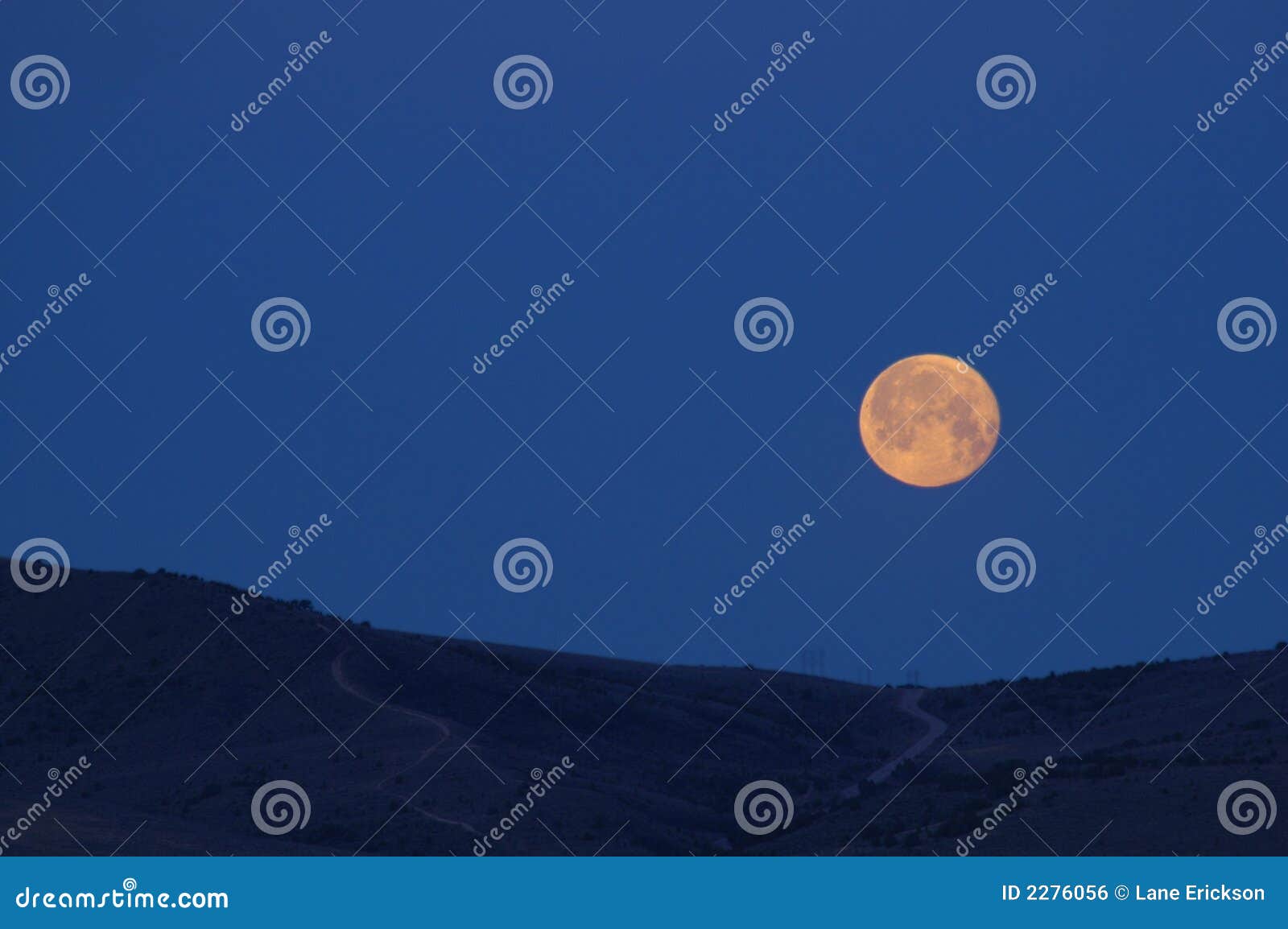Moonrise stock photo. Image of hilly, dark, evening, astro - 2276056