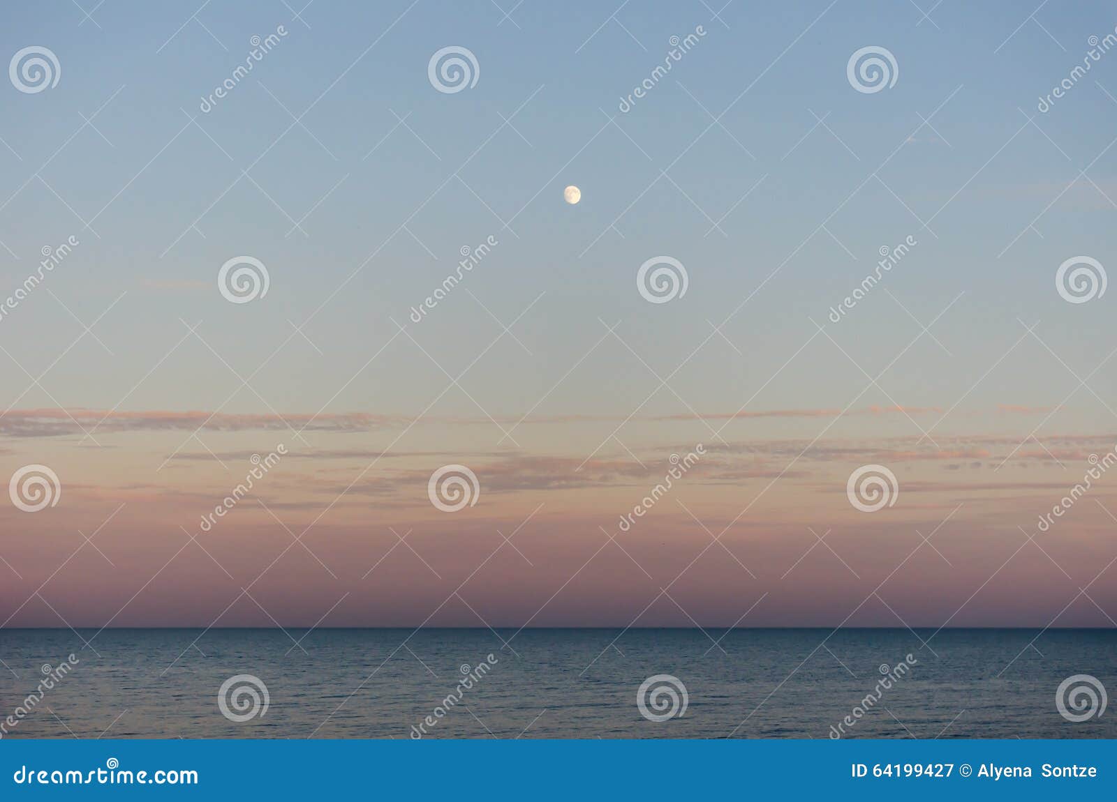 Moonrise stock image. Image of ocean, dial, cloudiness - 64199427