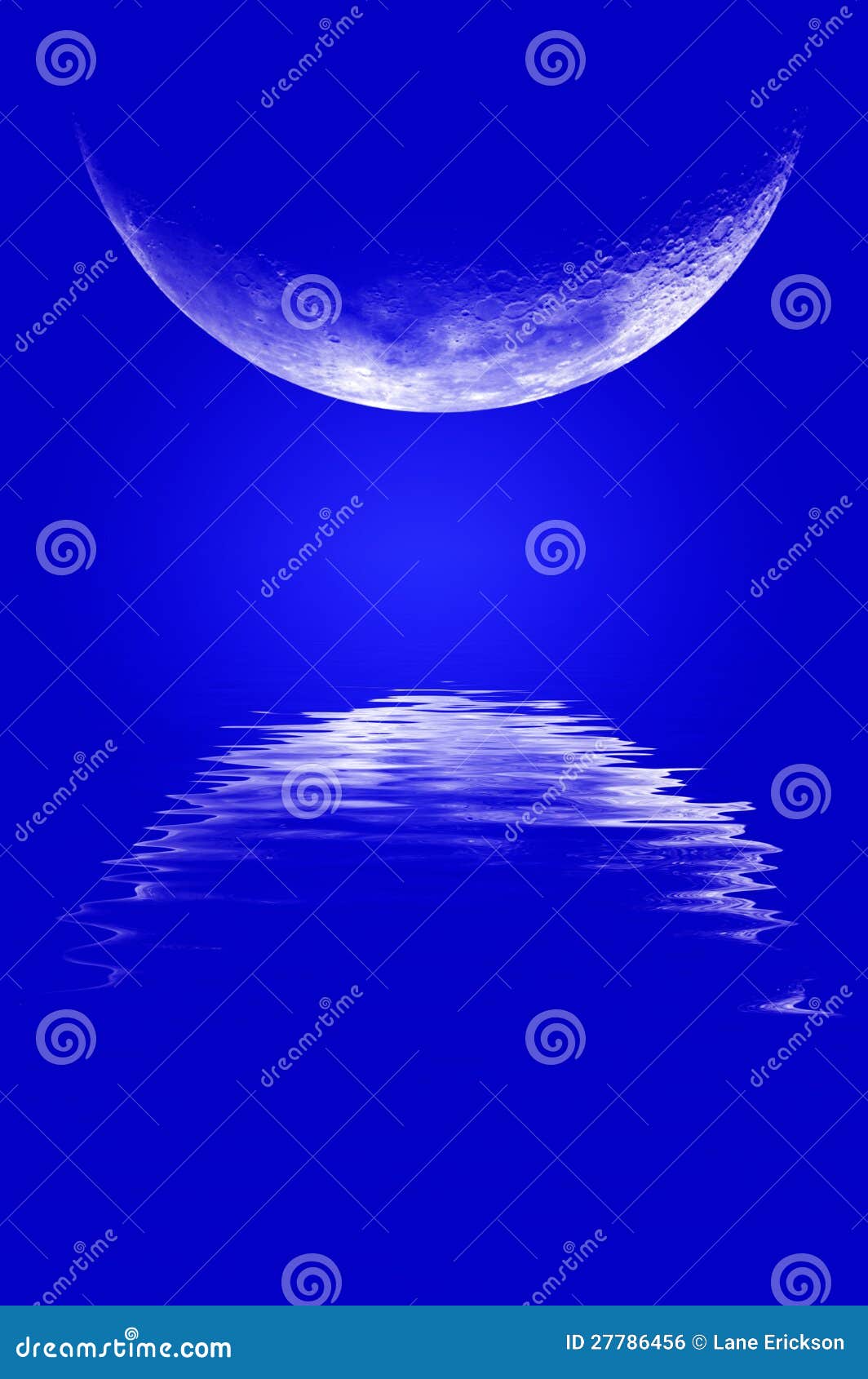 Moonrise Reflection stock photo. Image of clouds, blackness - 27786456