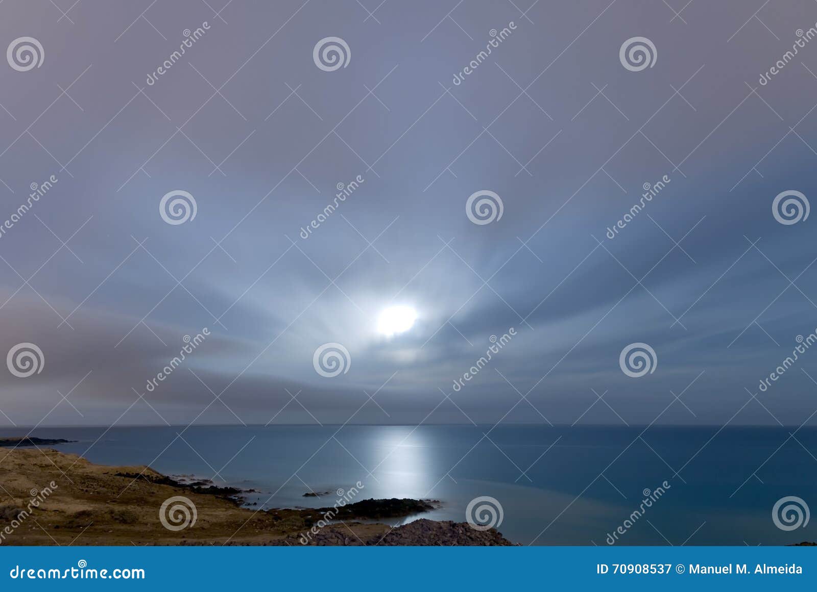 Moonrise stock image. Image of grand, long, coast, universe - 70908537
