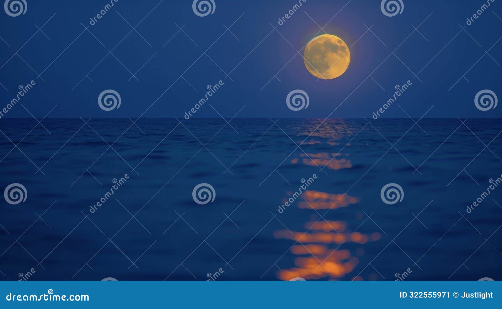 The Moons Reflection on the Ocean Creates a Ghostly Apparition Creating ...