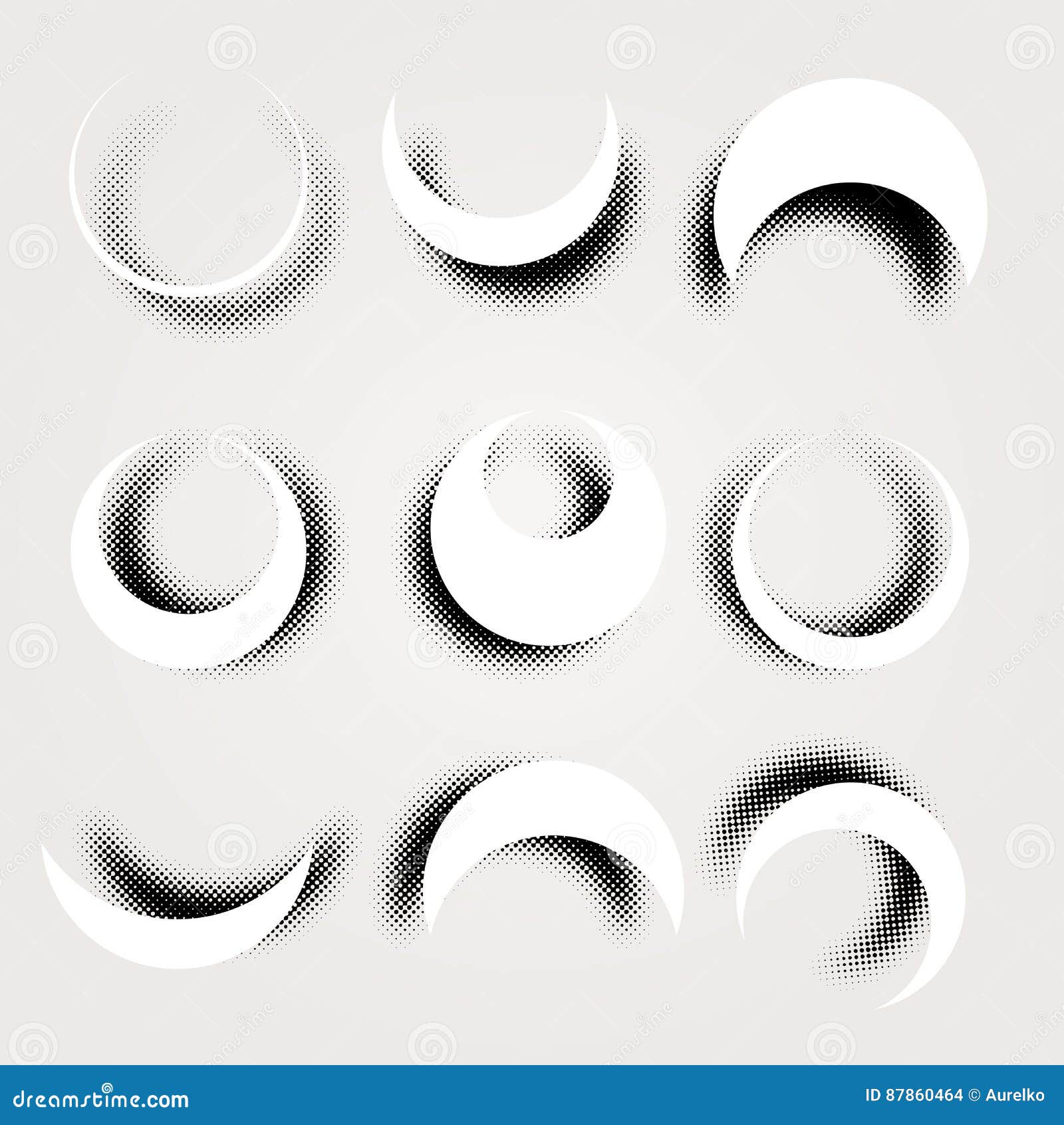 Moons stock vector. Illustration of sign, shape, round - 87860464