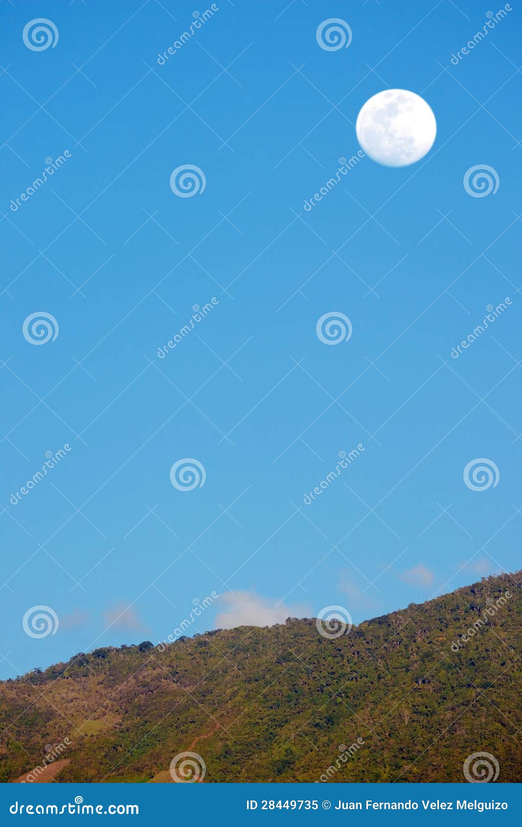 Moonset over the blue Sky stock image. Image of warm - 28449735